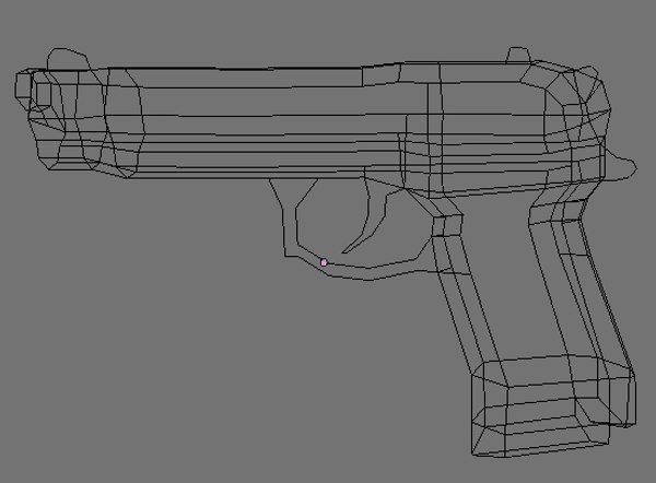 handgun gun 3d 3ds