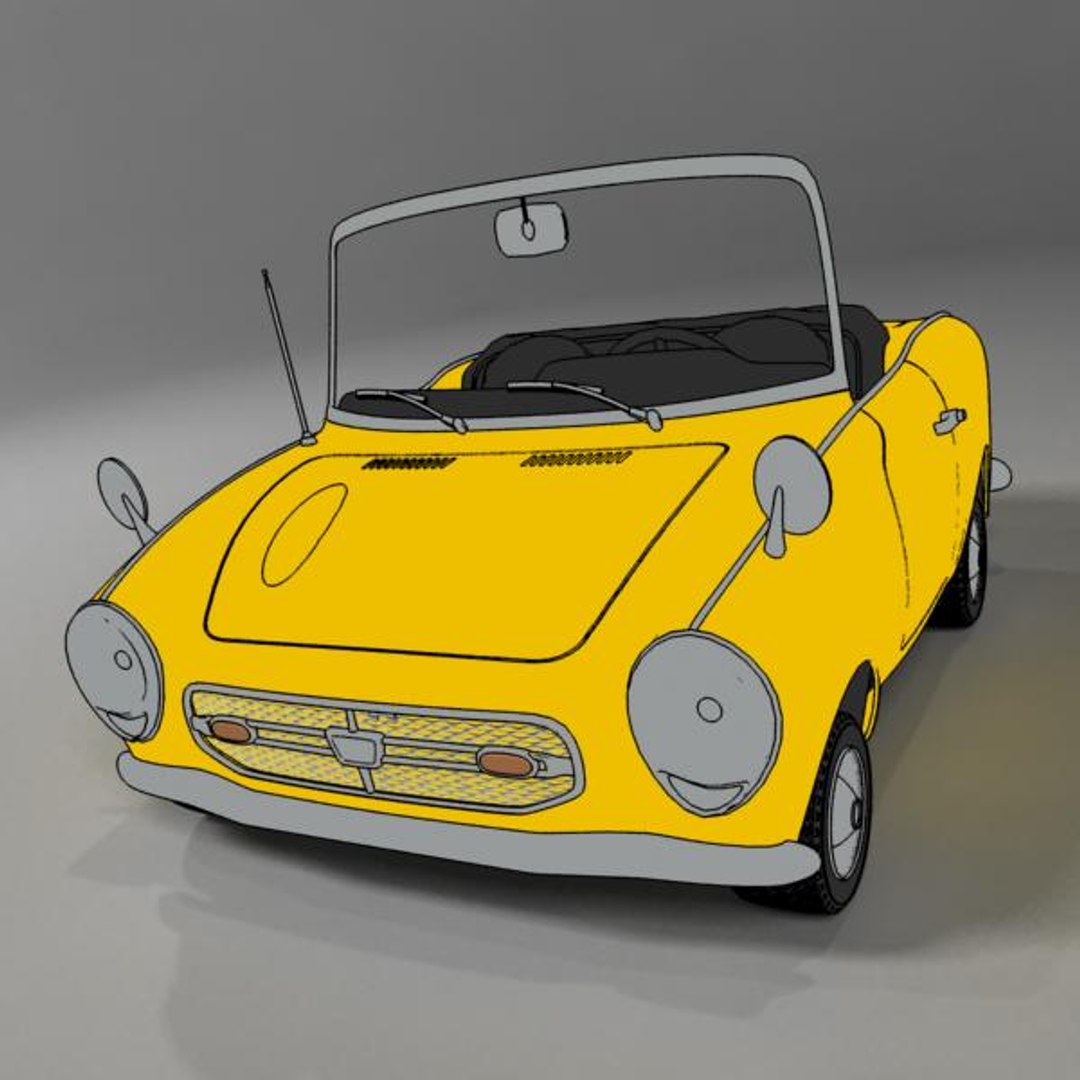 cartoon honda s800 toon 3ds