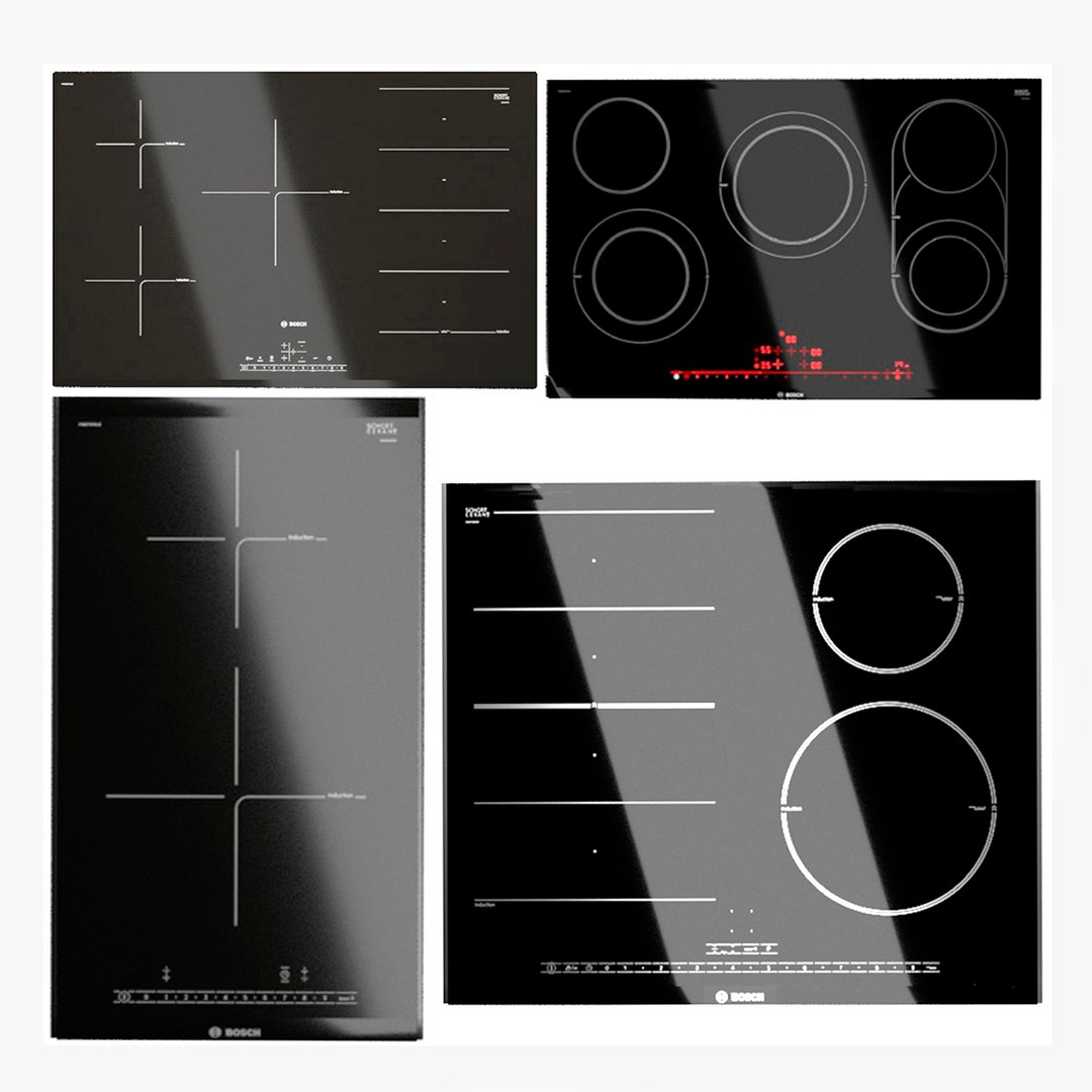 3D Set Of Hobs Bosch Model - TurboSquid 1855129