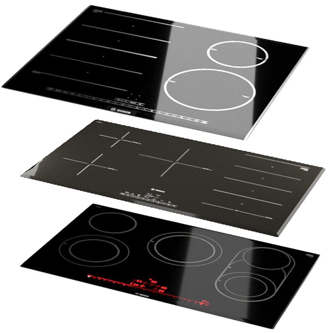 3D Set Of Hobs Bosch Model - TurboSquid 1855129
