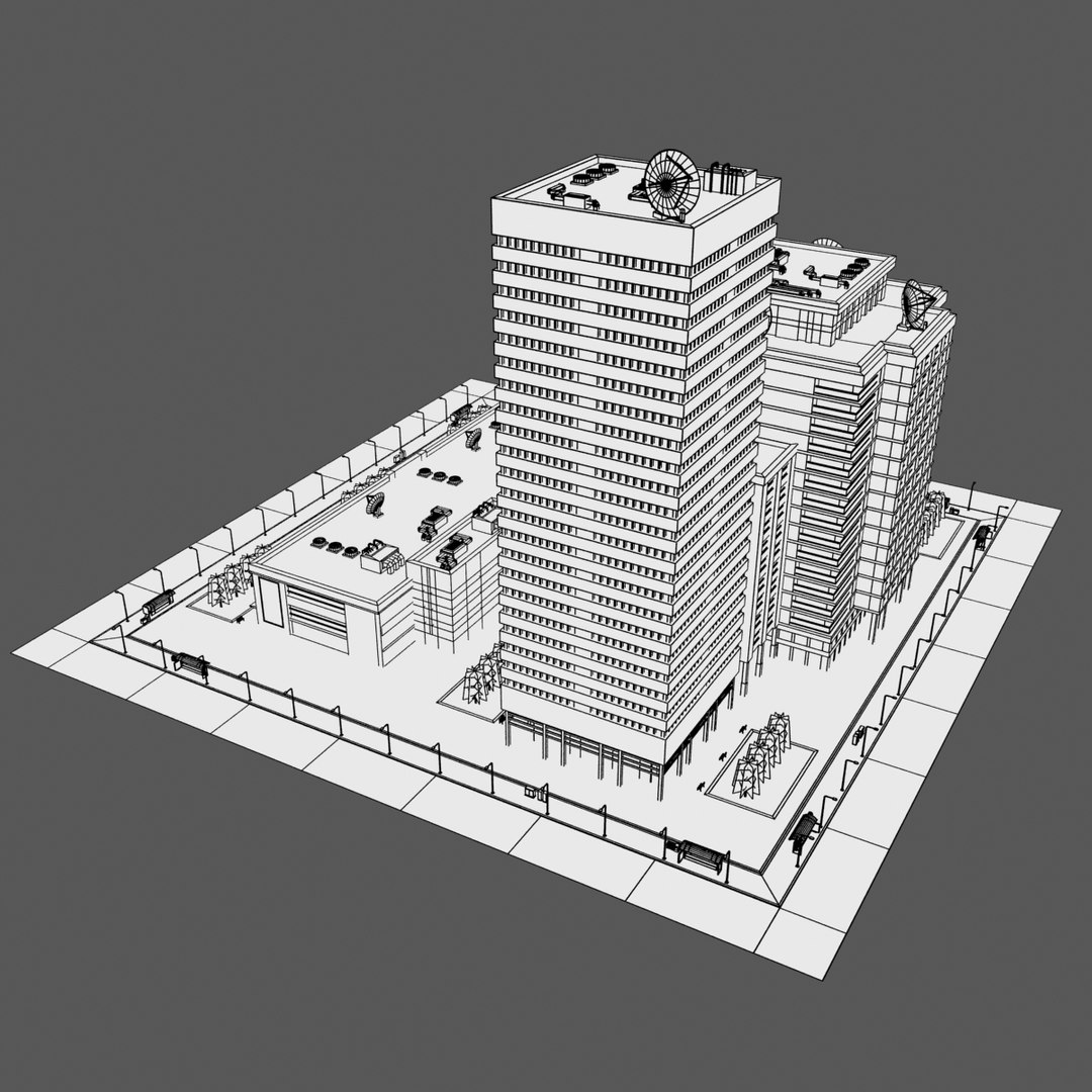 3ds max building