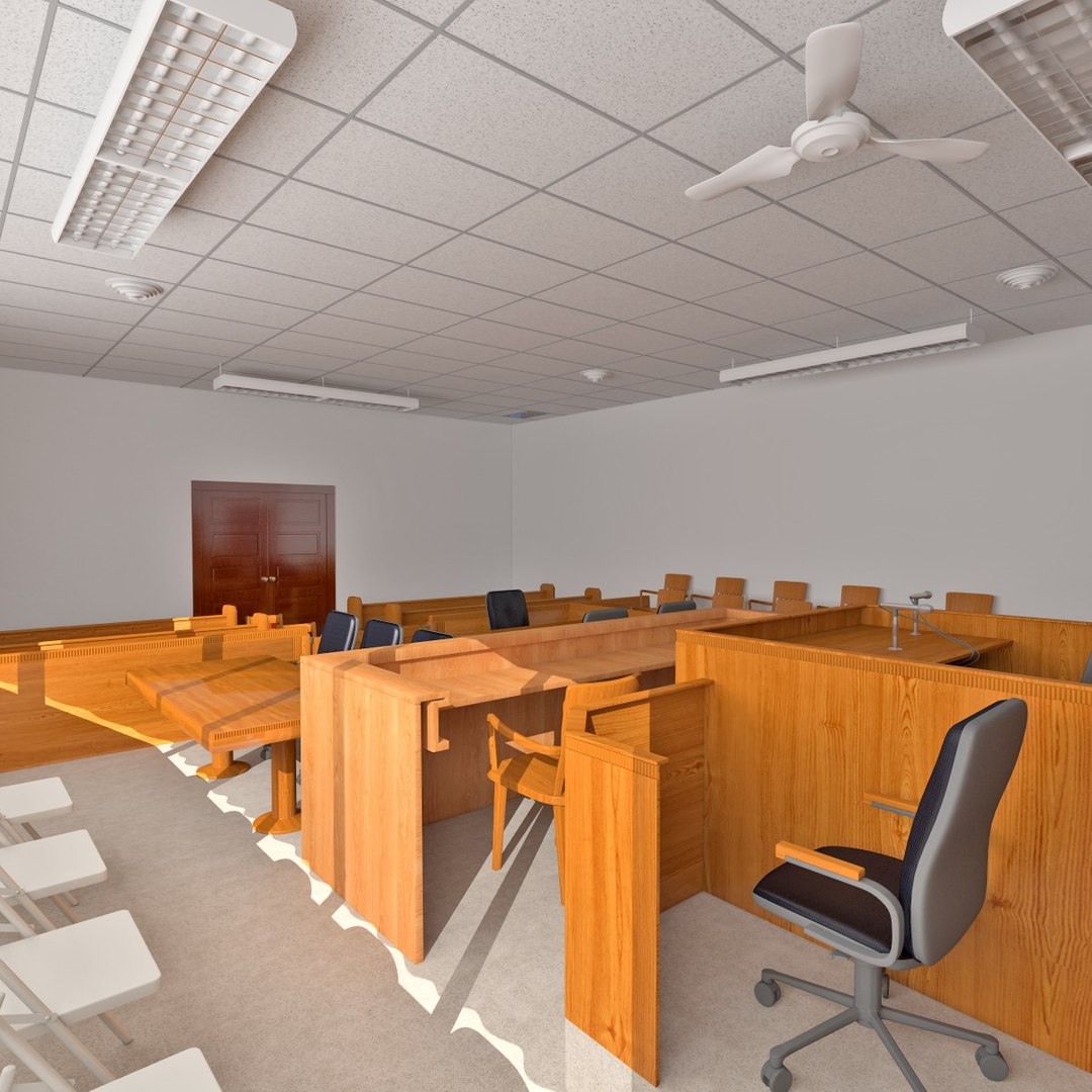 3d Courtroom Scene
