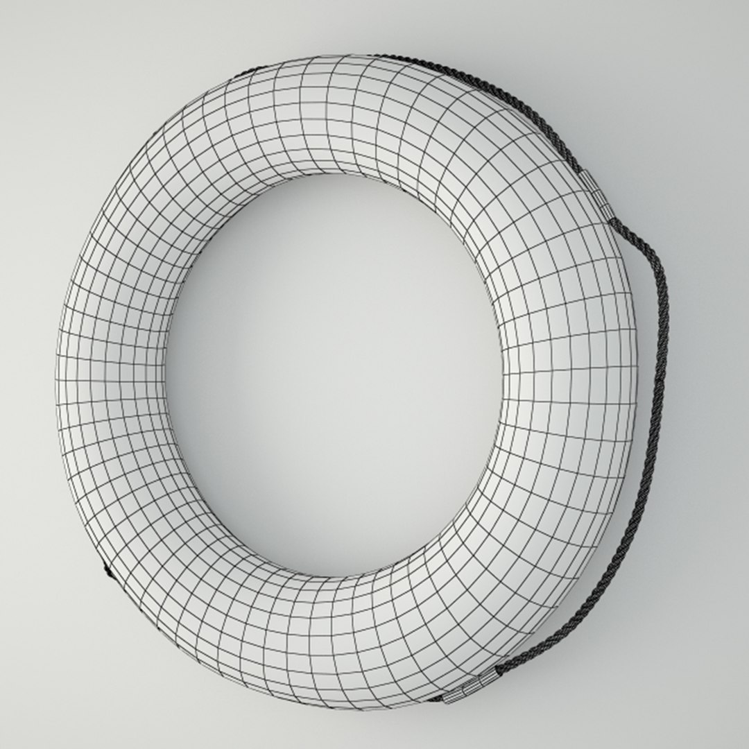 1950s Yellow Nautical Life Preserver Model - TurboSquid 1203465