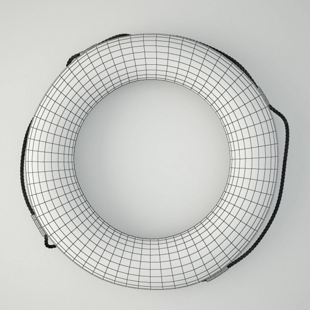 1950s Yellow Nautical Life Preserver Model - TurboSquid 1203465