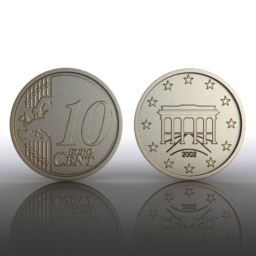 3d Model 10 Euro Cent