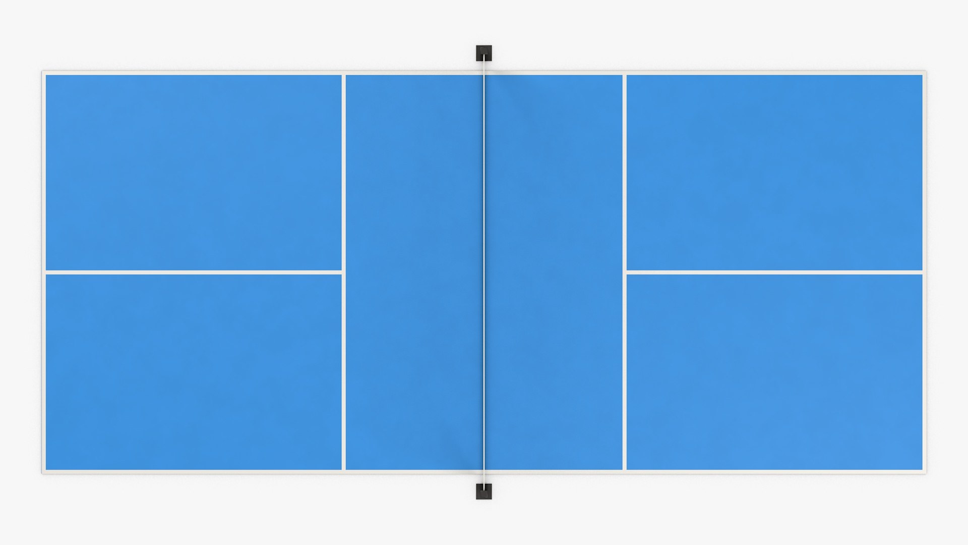 Pickleball Court Model - TurboSquid 2290425