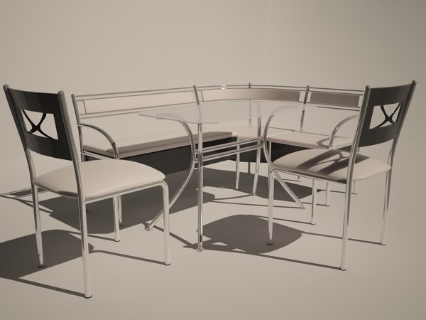 3d model kitchen table