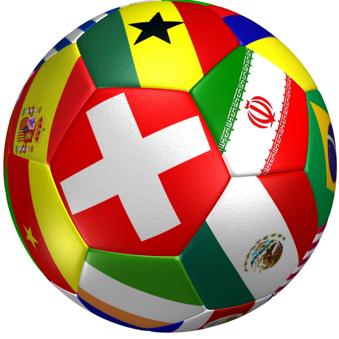 3d Soccer Ball Flag