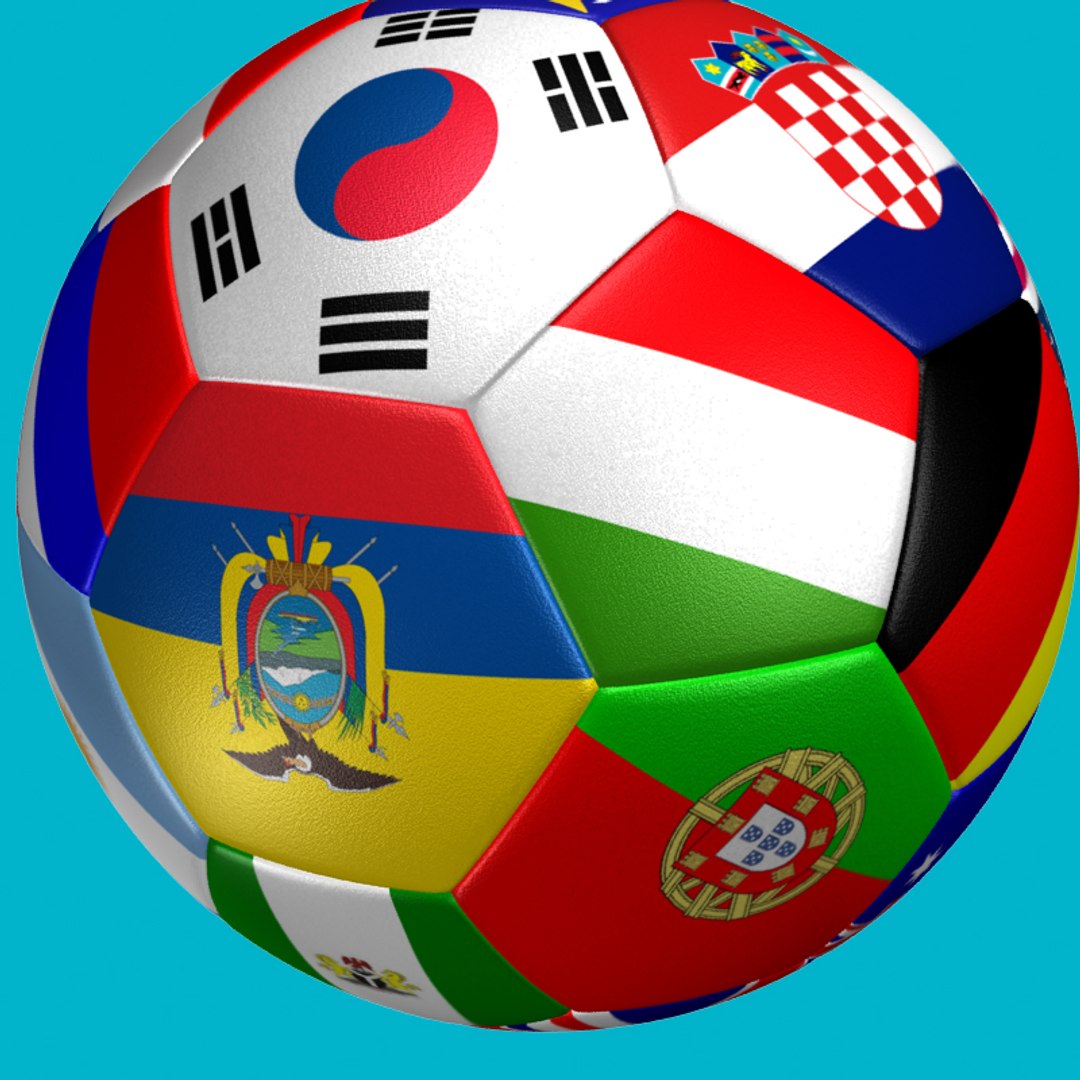 3d Soccer Ball Flag
