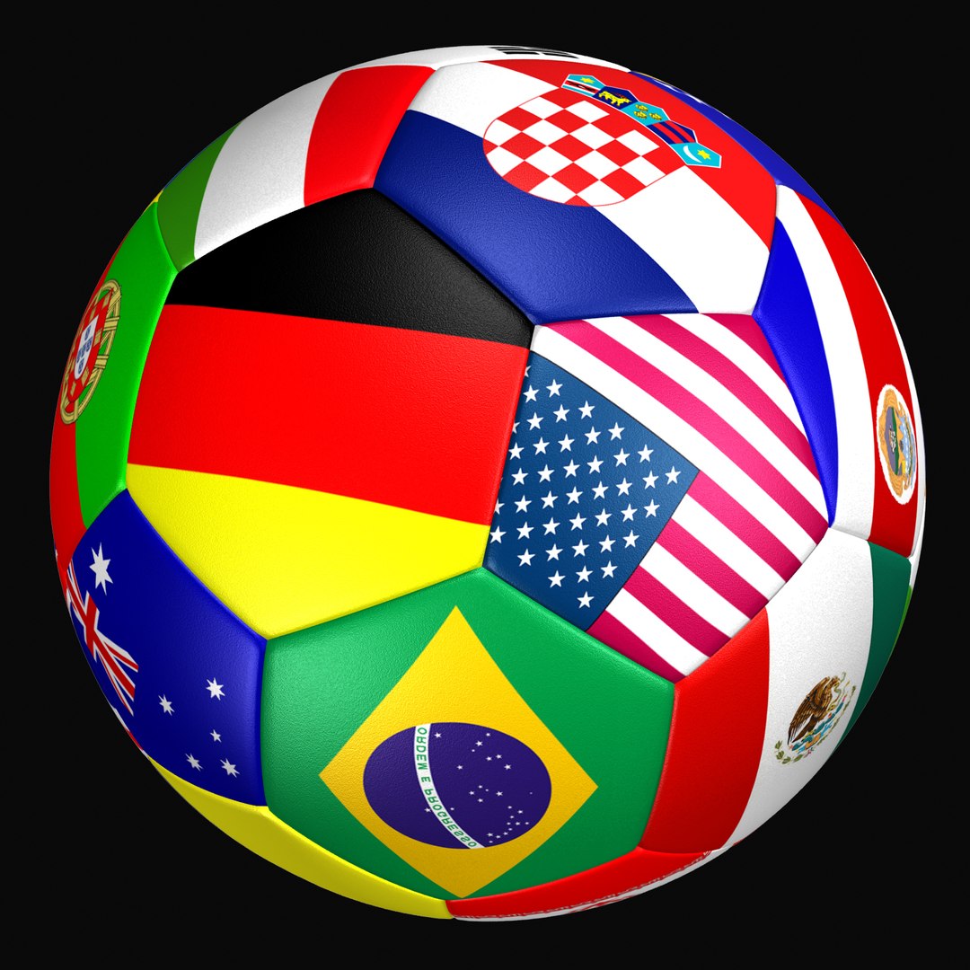 3d Soccer Ball Flag