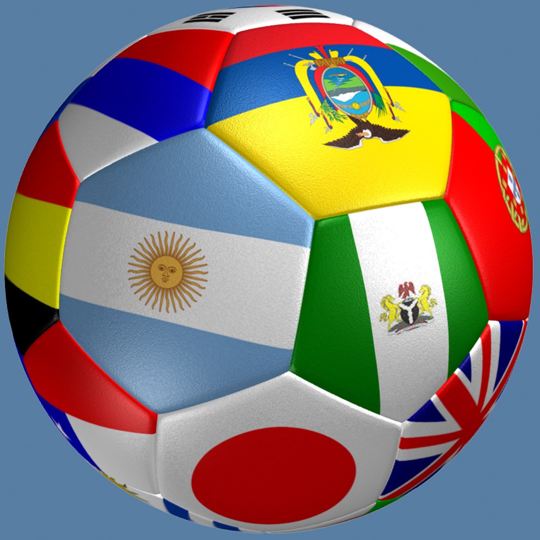 3d Soccer Ball Flag