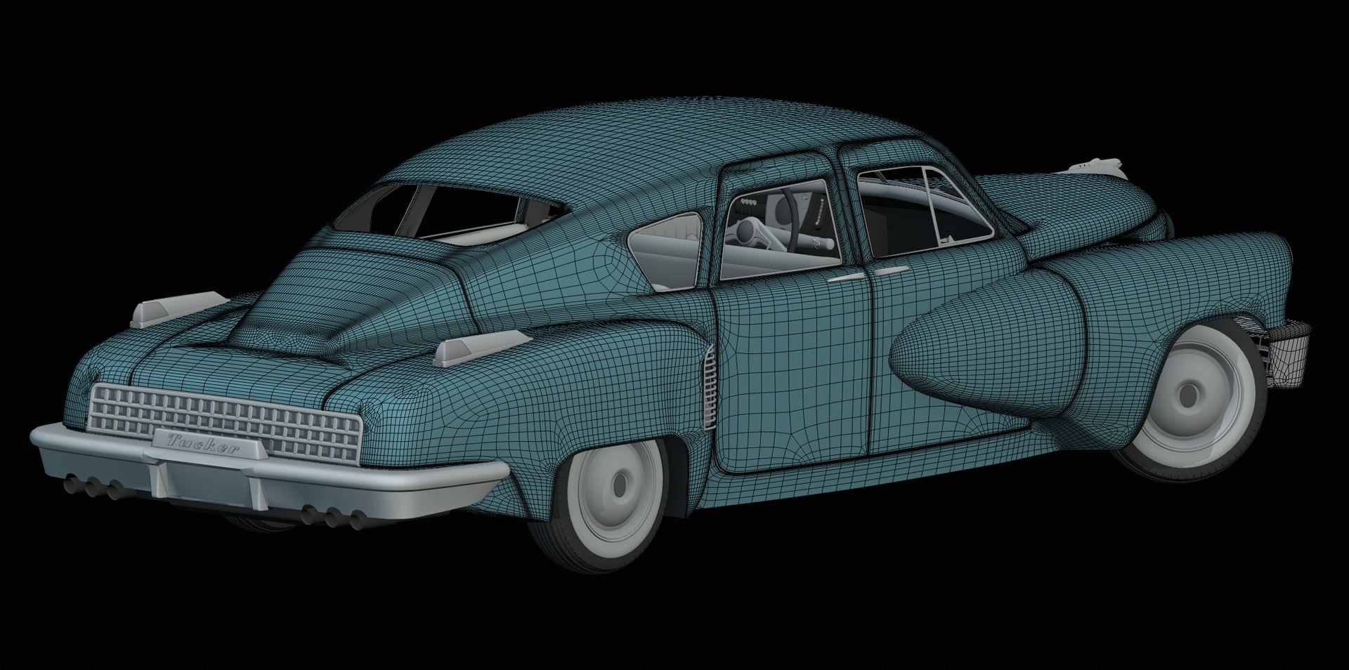 Tucker Torpedo 1948 3d Model