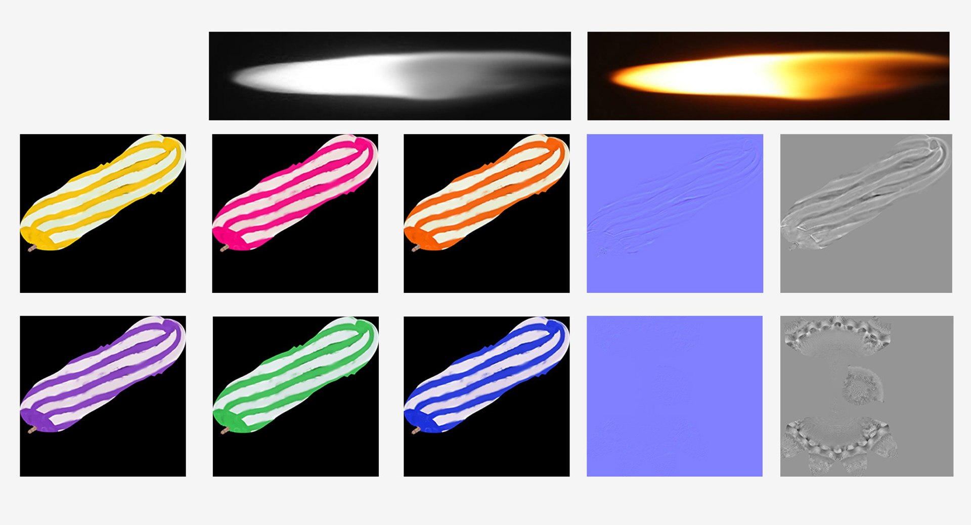 3d birthday candle lighting model