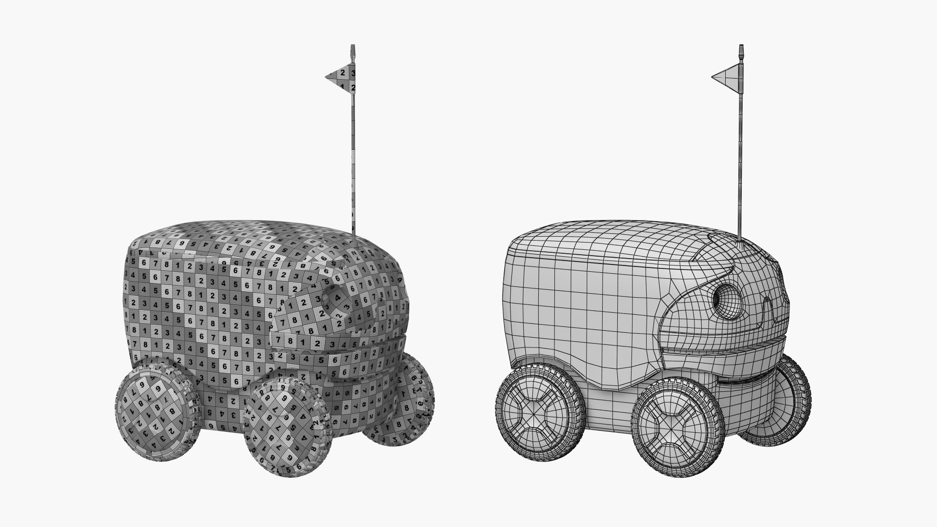 Delivery Bot Deliver 3D Model - TurboSquid 1595499