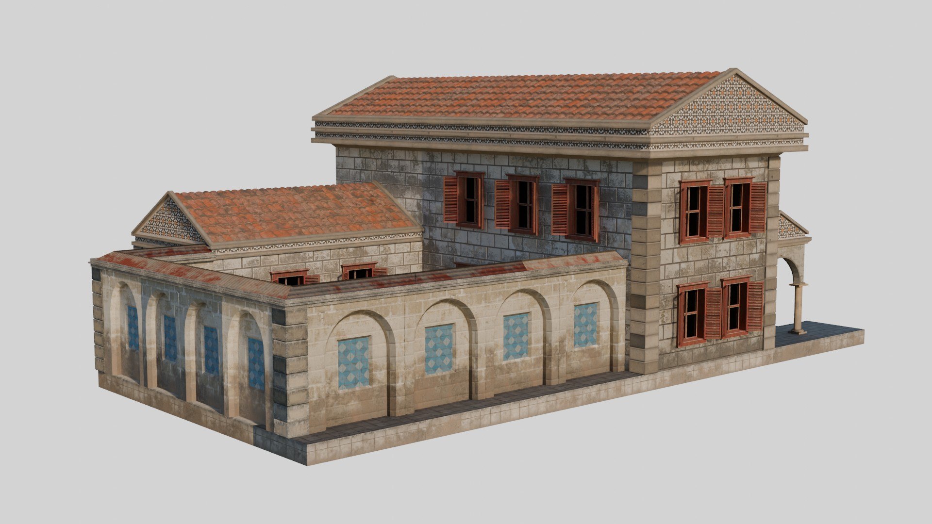 Ancient Roman House 02 3D Model - TurboSquid 2189310