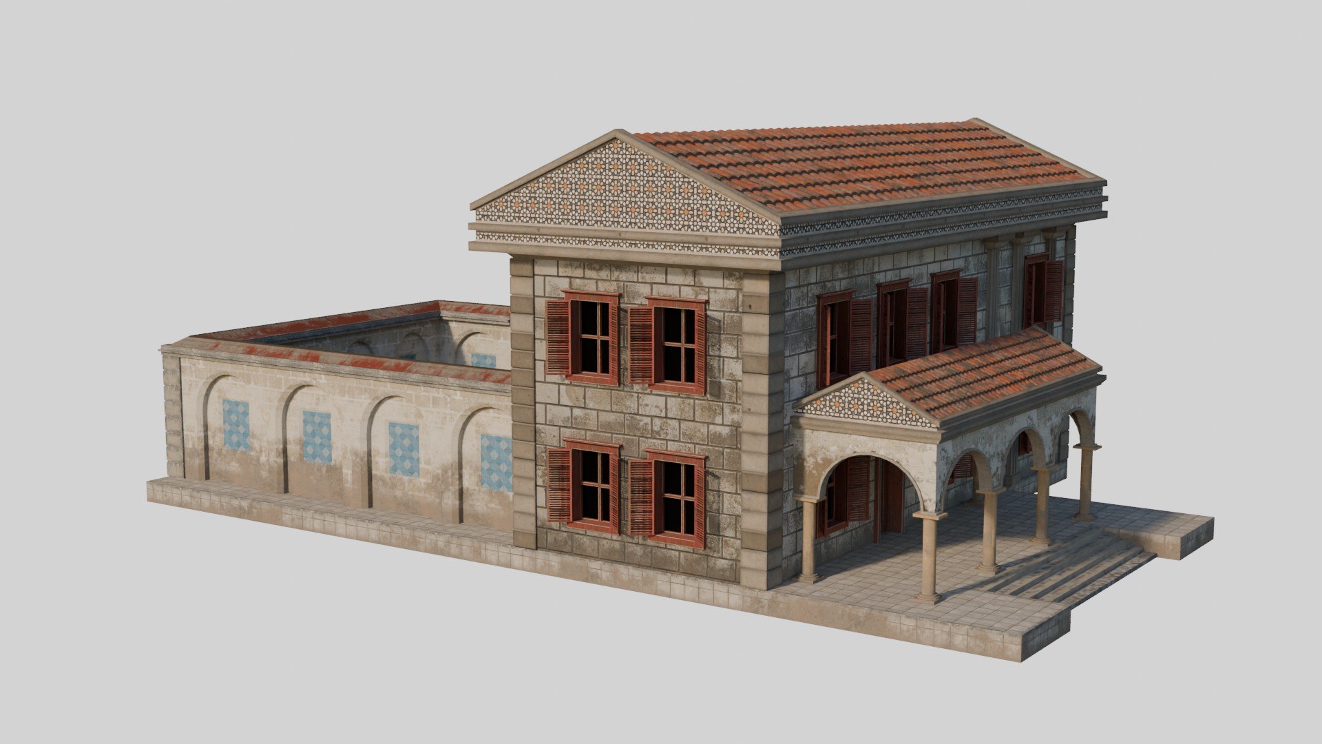 Ancient Roman House 02 3D Model - TurboSquid 2189310