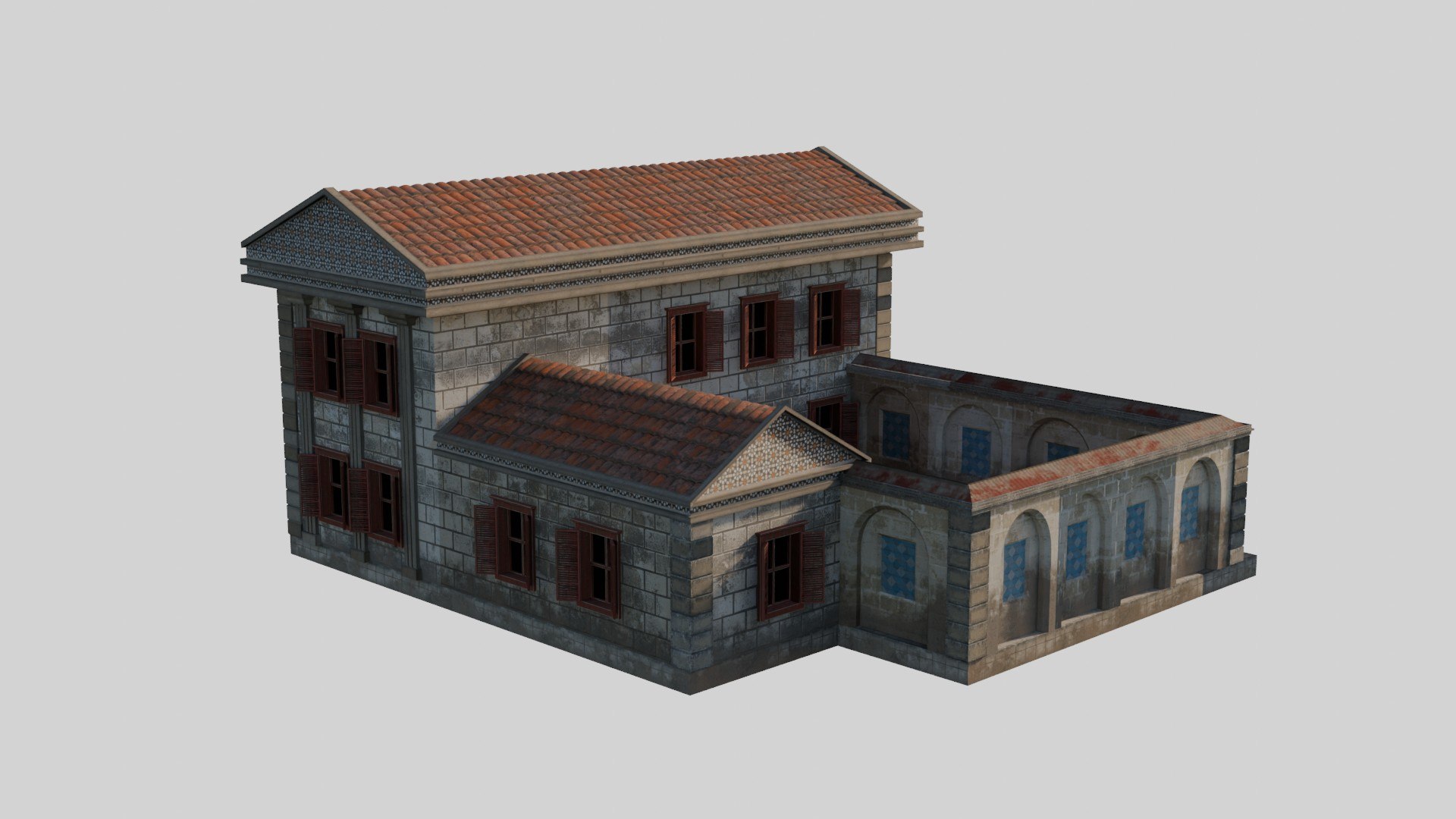 Ancient Roman House 02 3D Model - TurboSquid 2189310