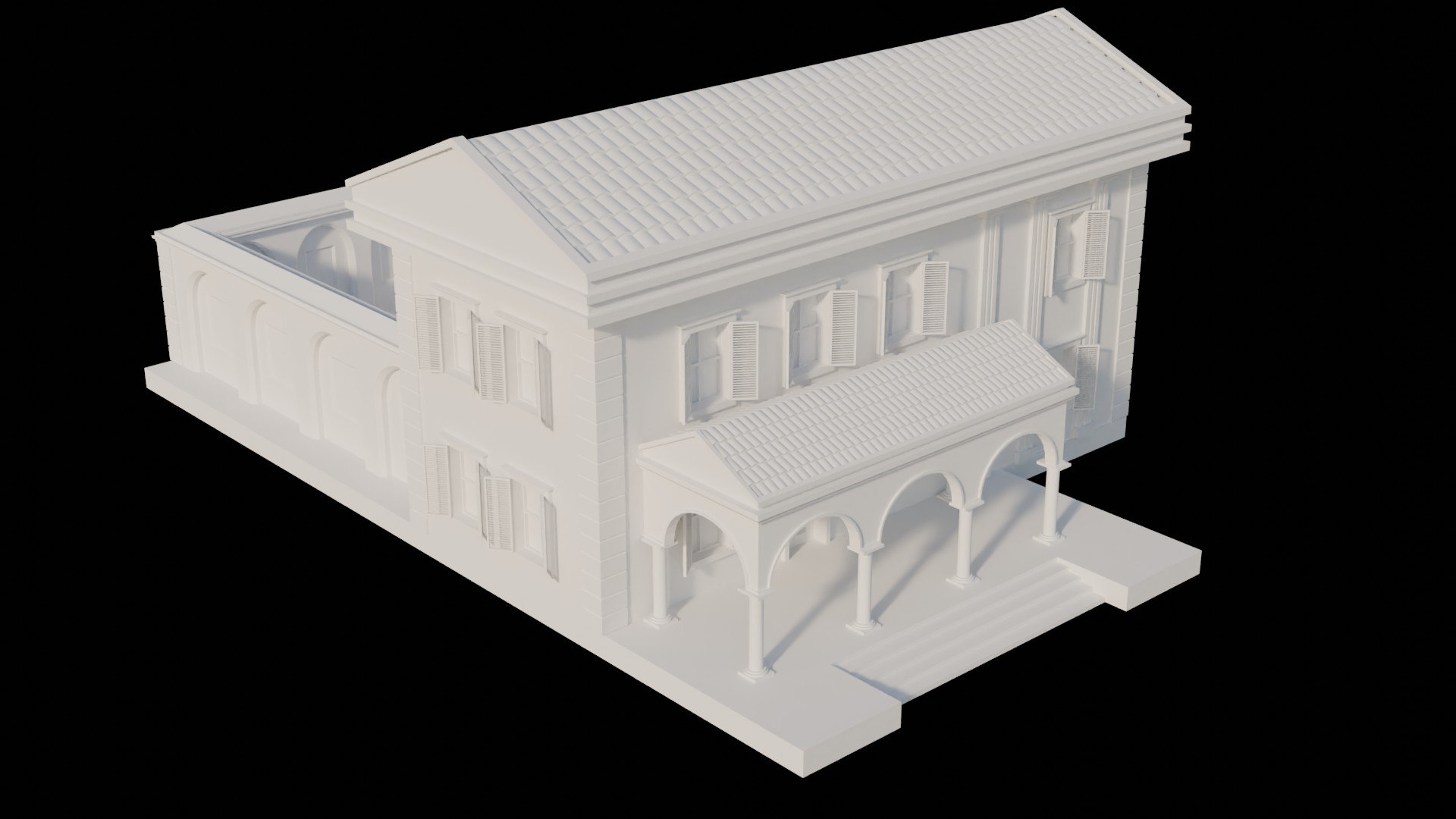 Ancient Roman House 02 3D Model - TurboSquid 2189310