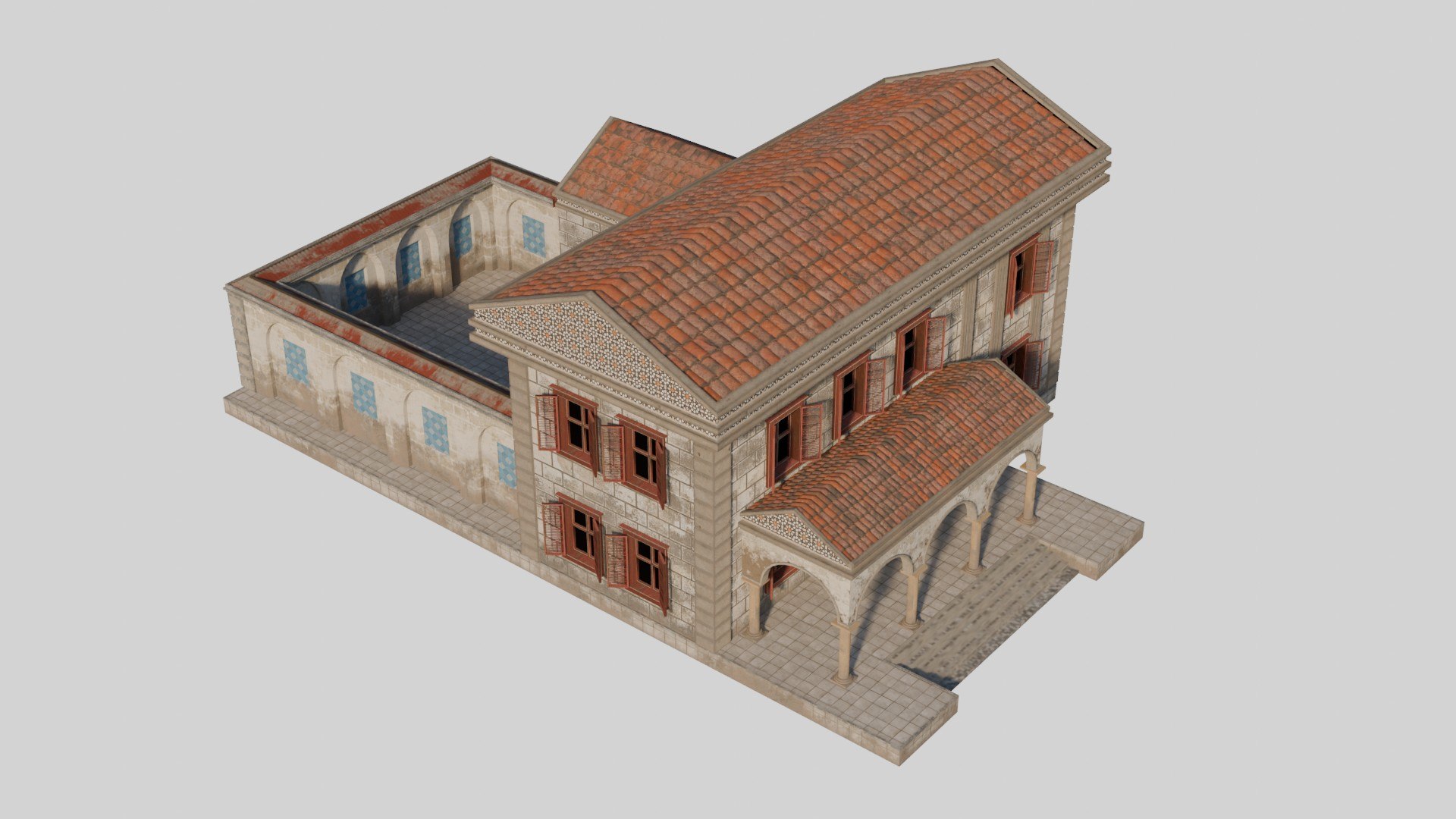 Ancient Roman House 02 3D Model - TurboSquid 2189310