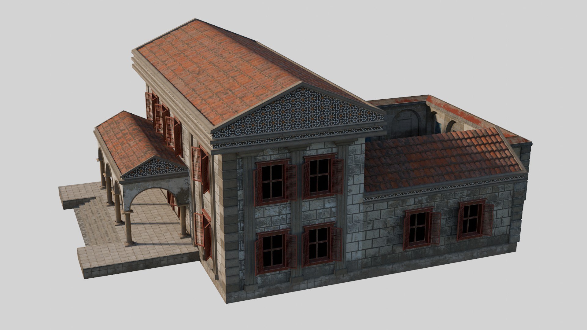 Ancient Roman House 02 3D Model - TurboSquid 2189310