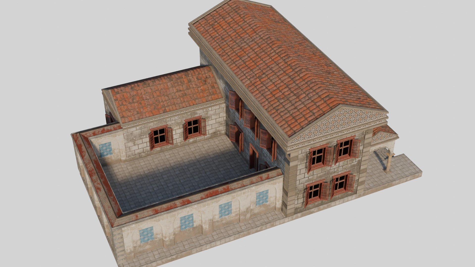 Ancient Roman House 02 3D Model - TurboSquid 2189310