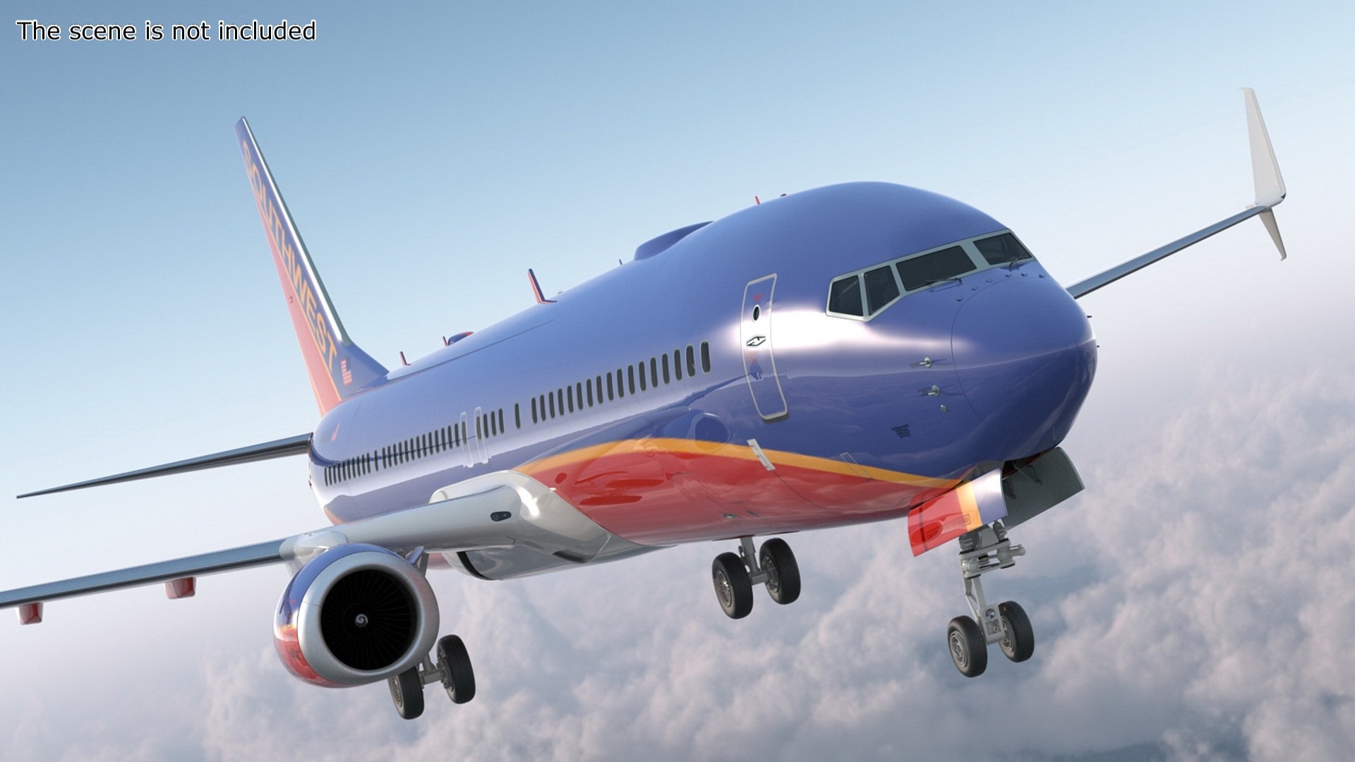 Southwest Airlines Boeing 737-900 With Cabin And Doors 3D Model ...