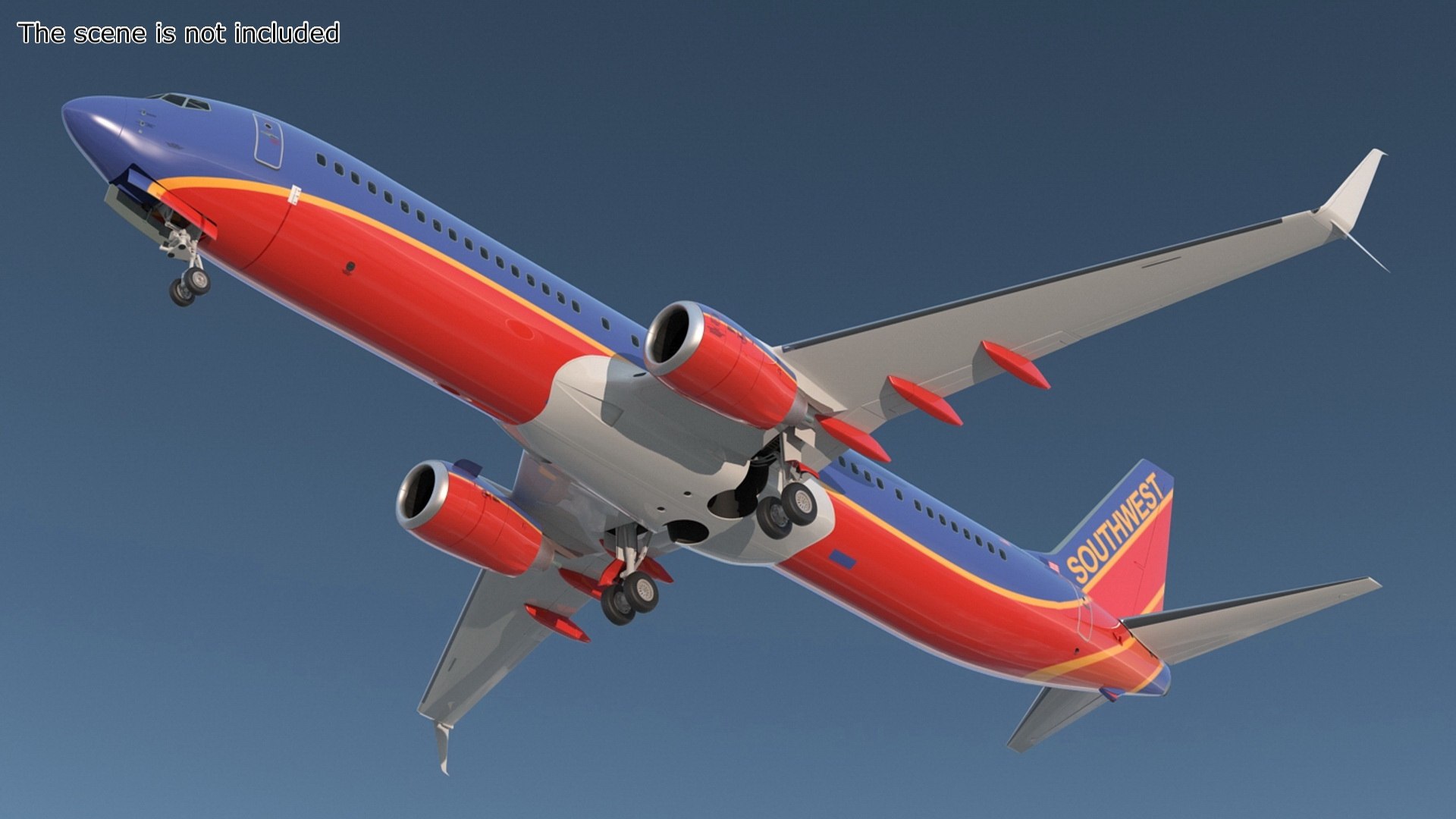 Southwest Airlines Boeing 737-900 With Cabin And Doors 3D Model ...