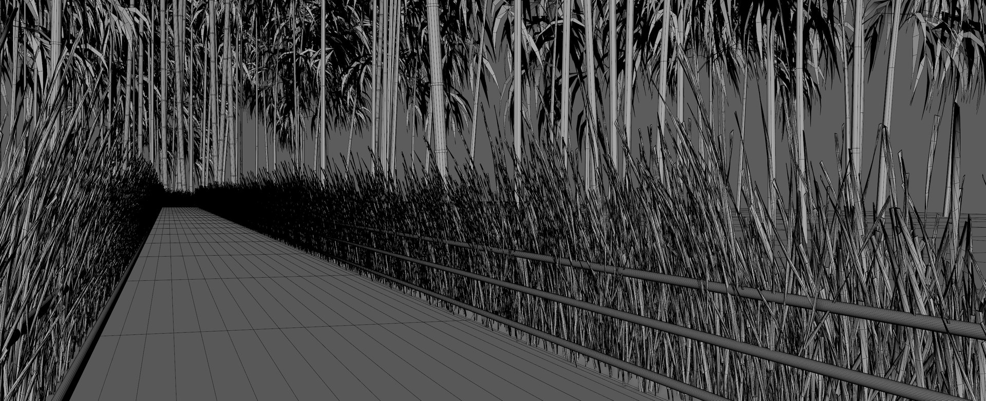 3D Bamboo Forest Natural Japan Model - TurboSquid 1341680