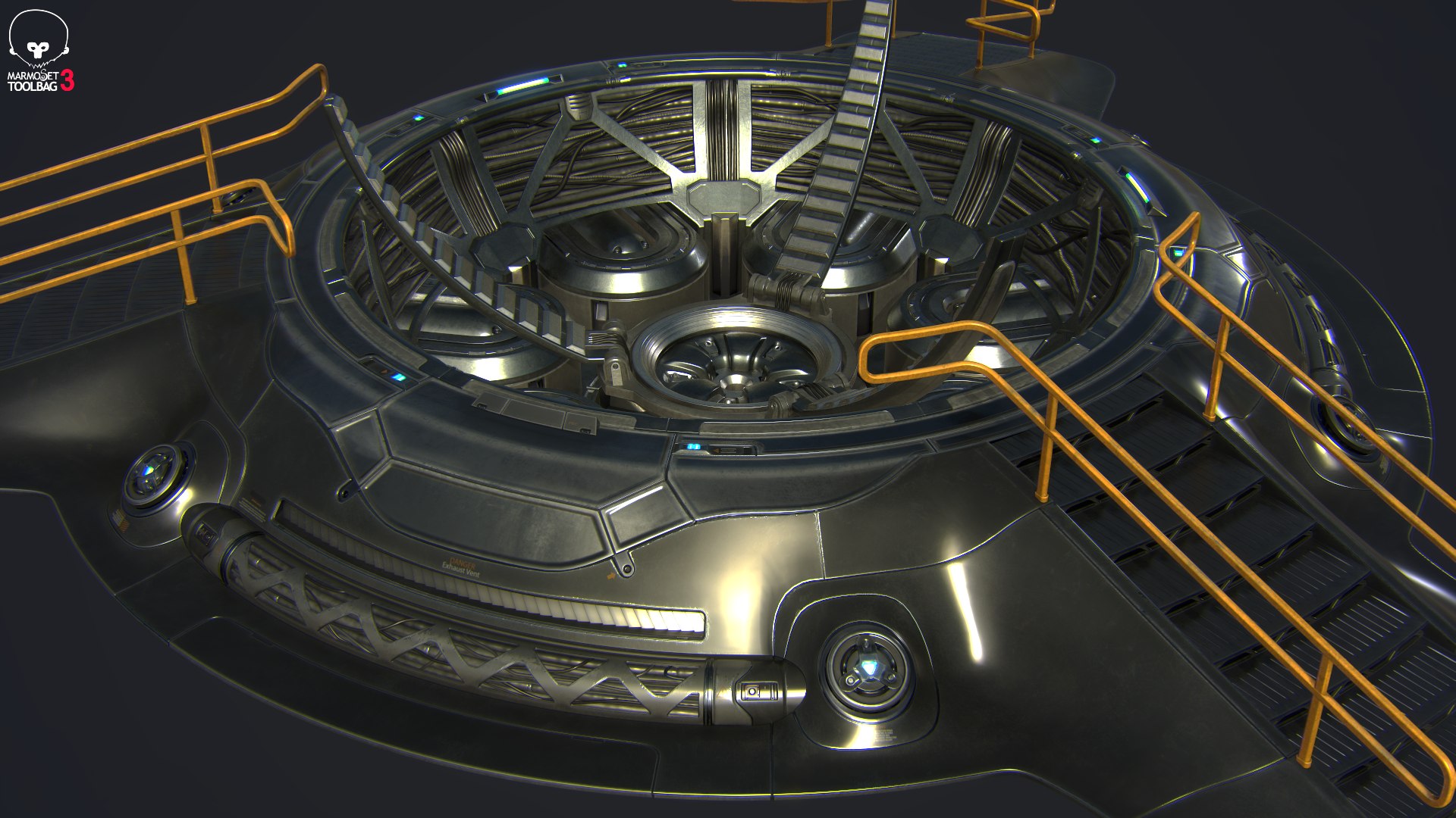 3D Sci-fi Hyper Core Pbr - TurboSquid 1635040