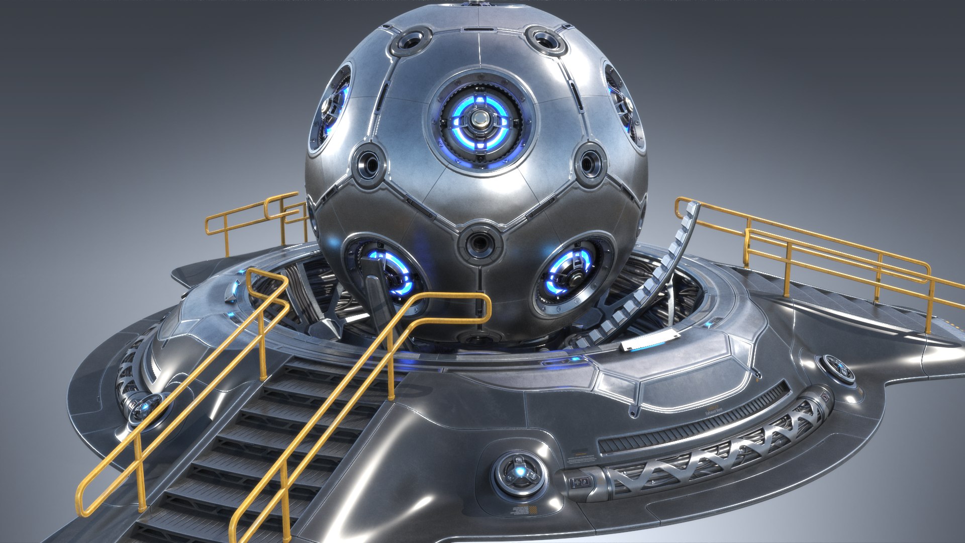 3D Sci-fi Hyper Core Pbr - TurboSquid 1635040