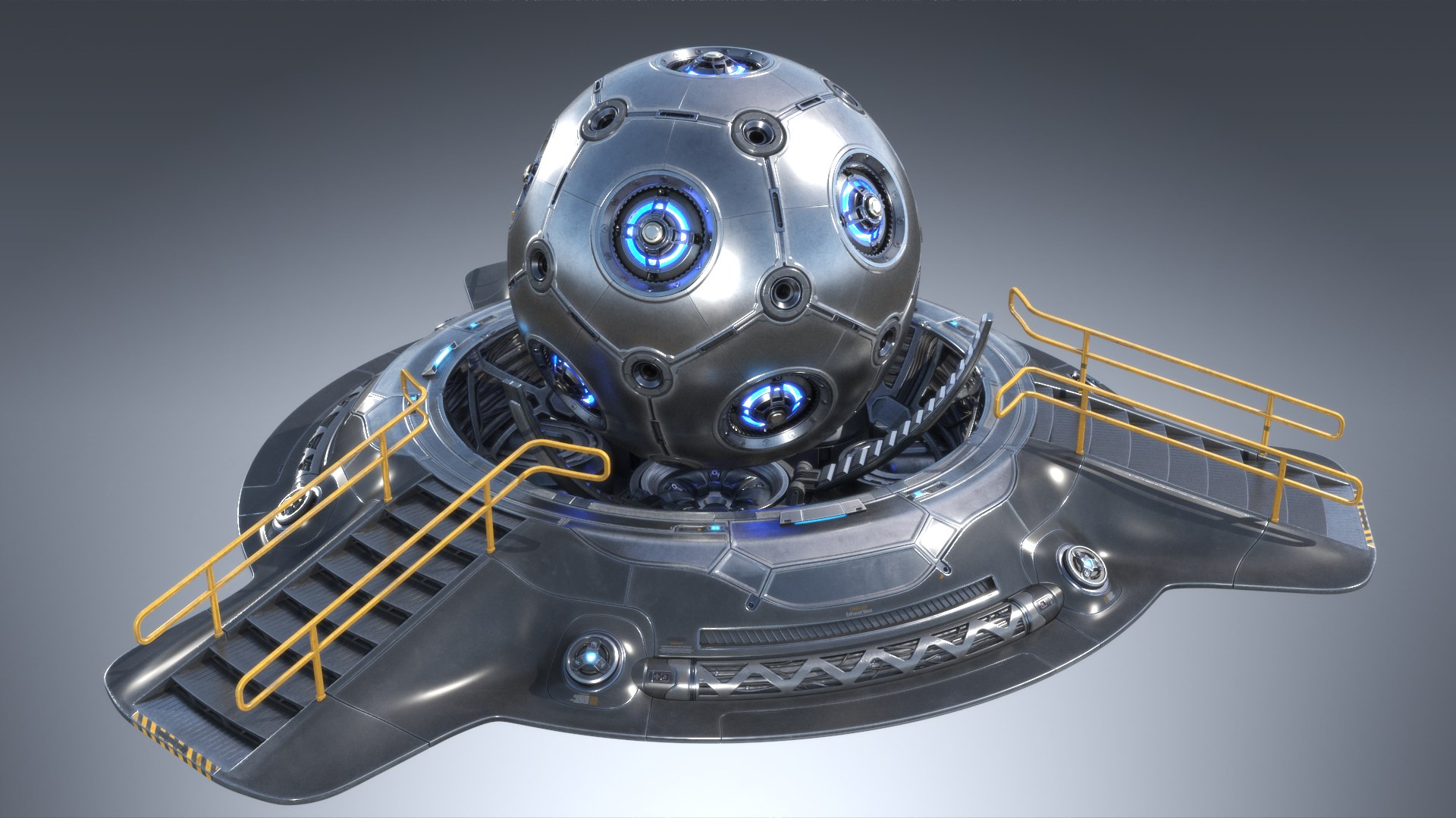 3D Sci-fi Hyper Core Pbr - TurboSquid 1635040