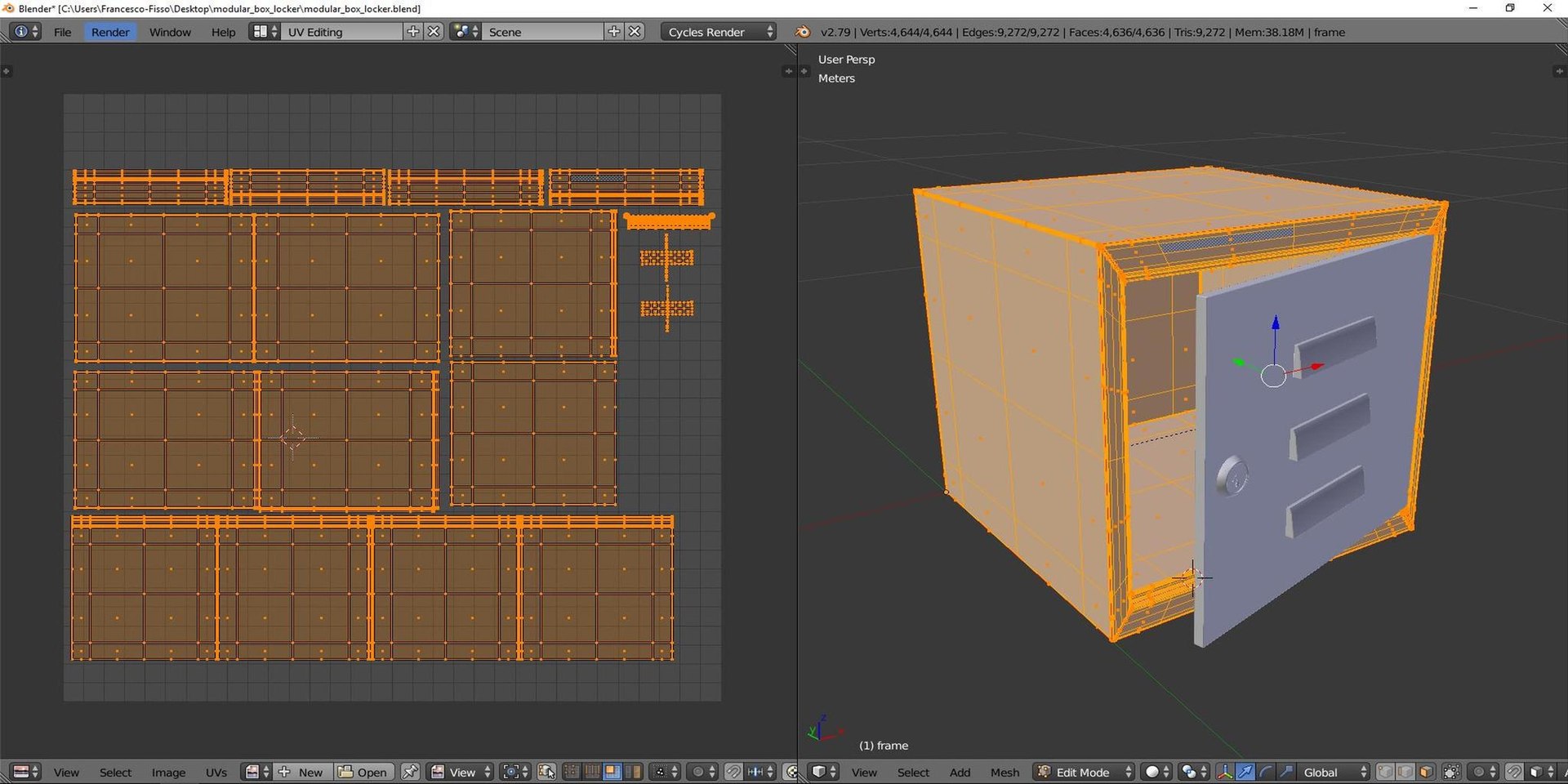Modular Box Locker 3D - TurboSquid 1378281