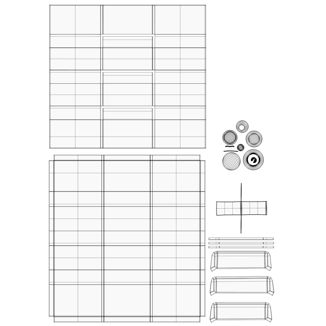 Modular Box Locker 3D - TurboSquid 1378281