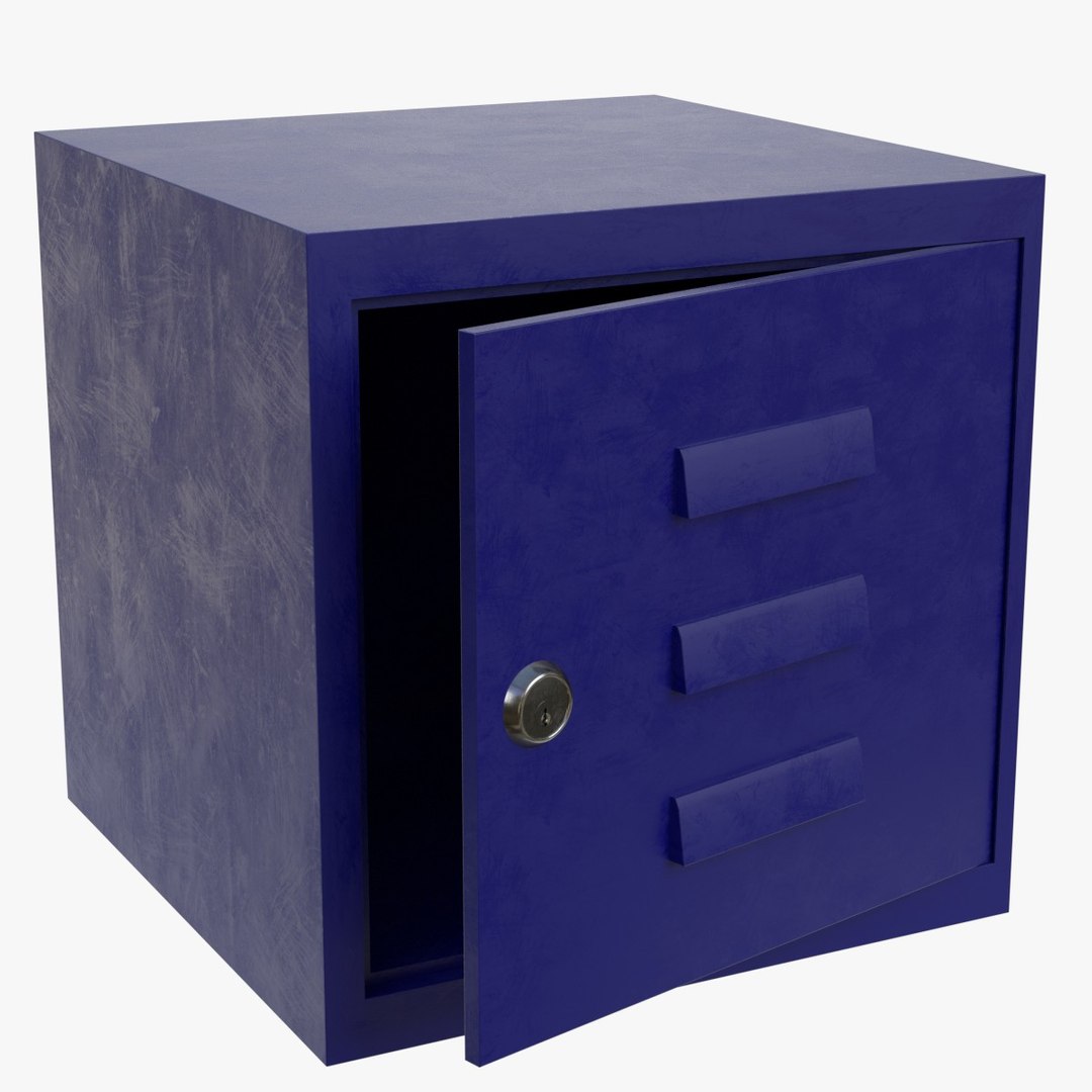 Modular box locker 3D - TurboSquid 1378281