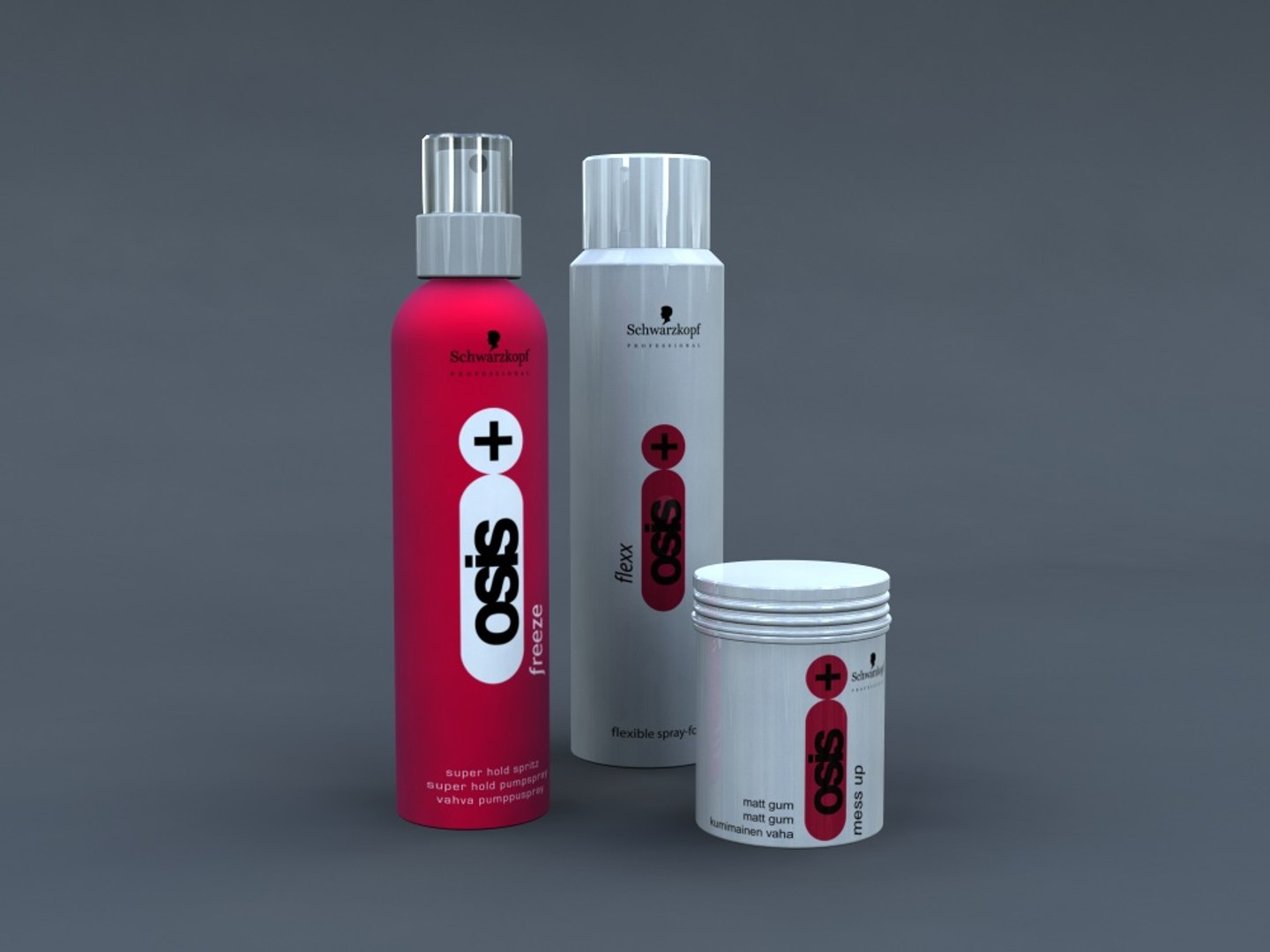 3d Model Of Osis Hair Products