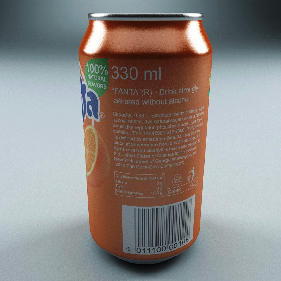 set fanta 3d model