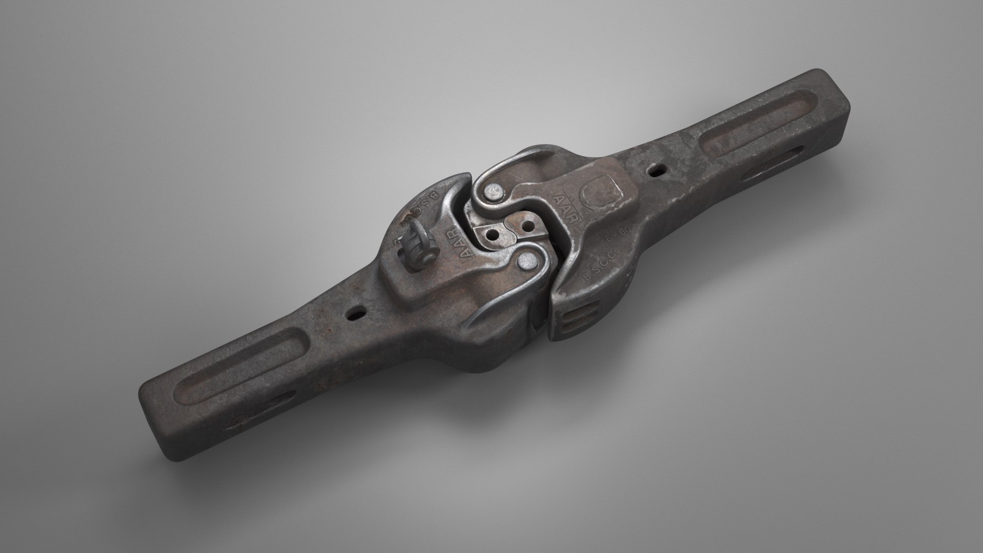 Railway Coupling Used 3D Model - TurboSquid 2307885