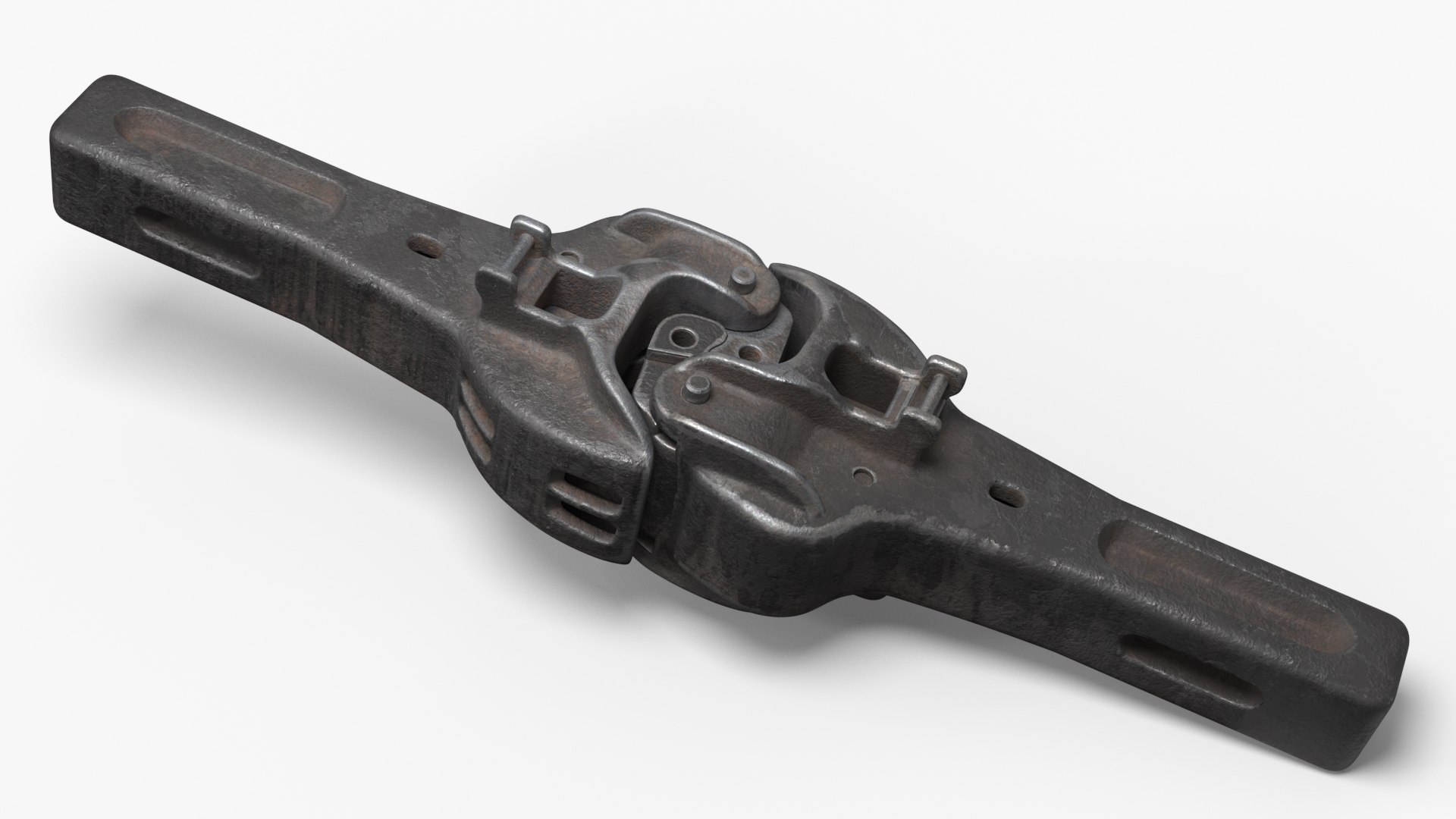 Railway Coupling Used 3D Model - TurboSquid 2307885