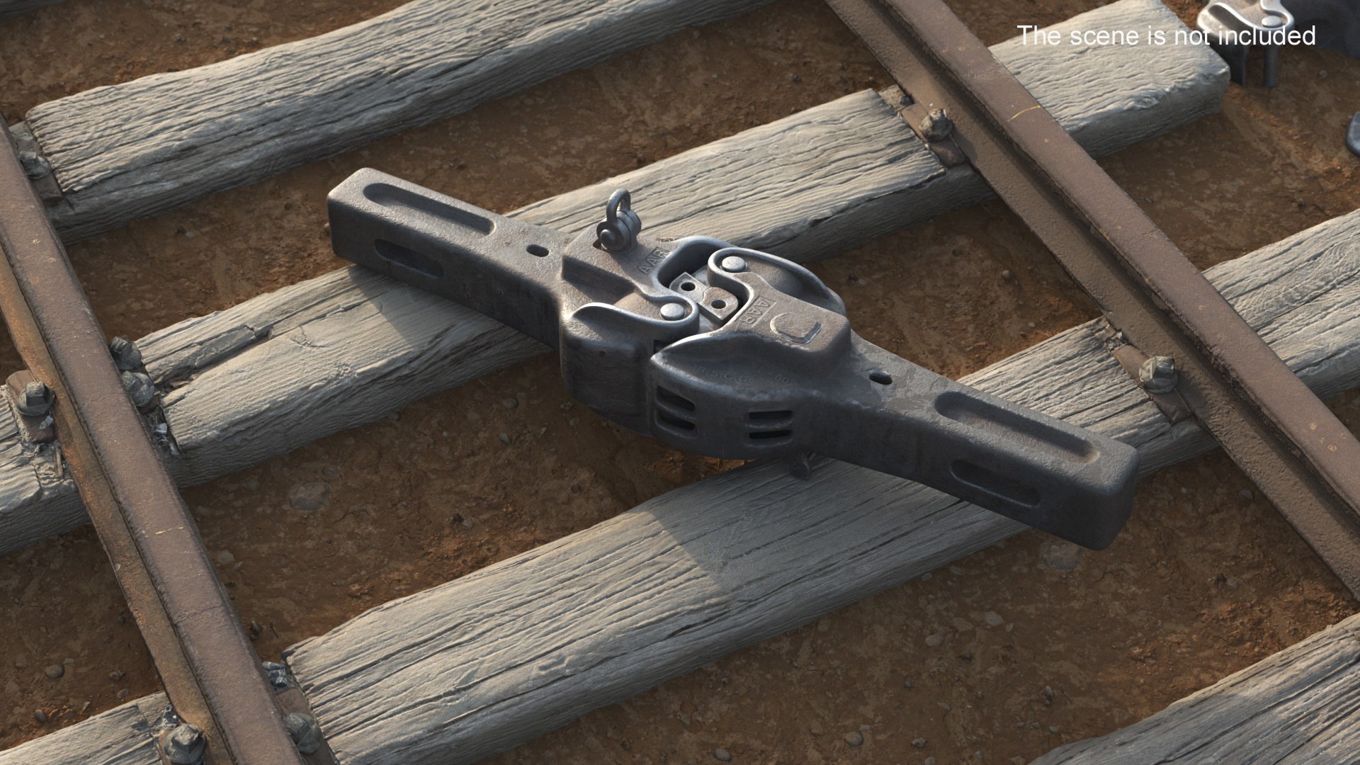 Railway Coupling Used 3D Model - TurboSquid 2307885