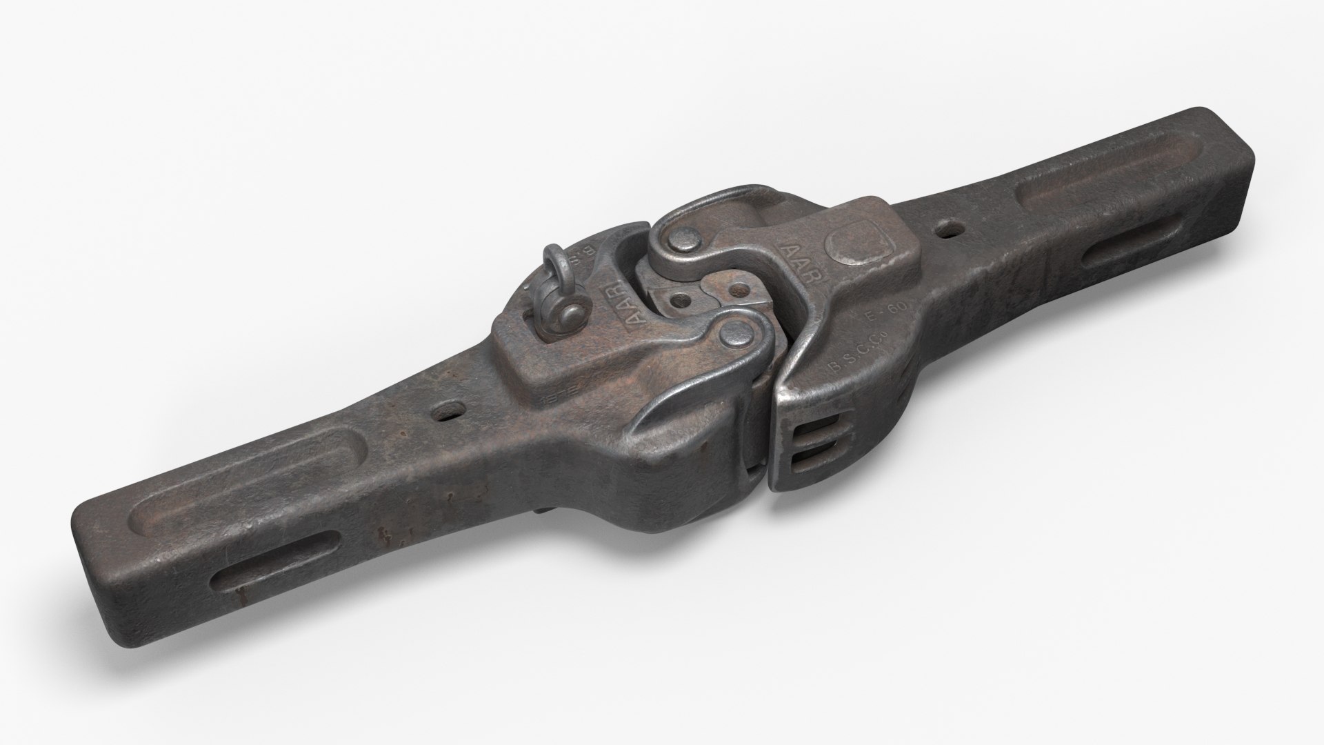 Railway Coupling Used 3D Model - TurboSquid 2307885
