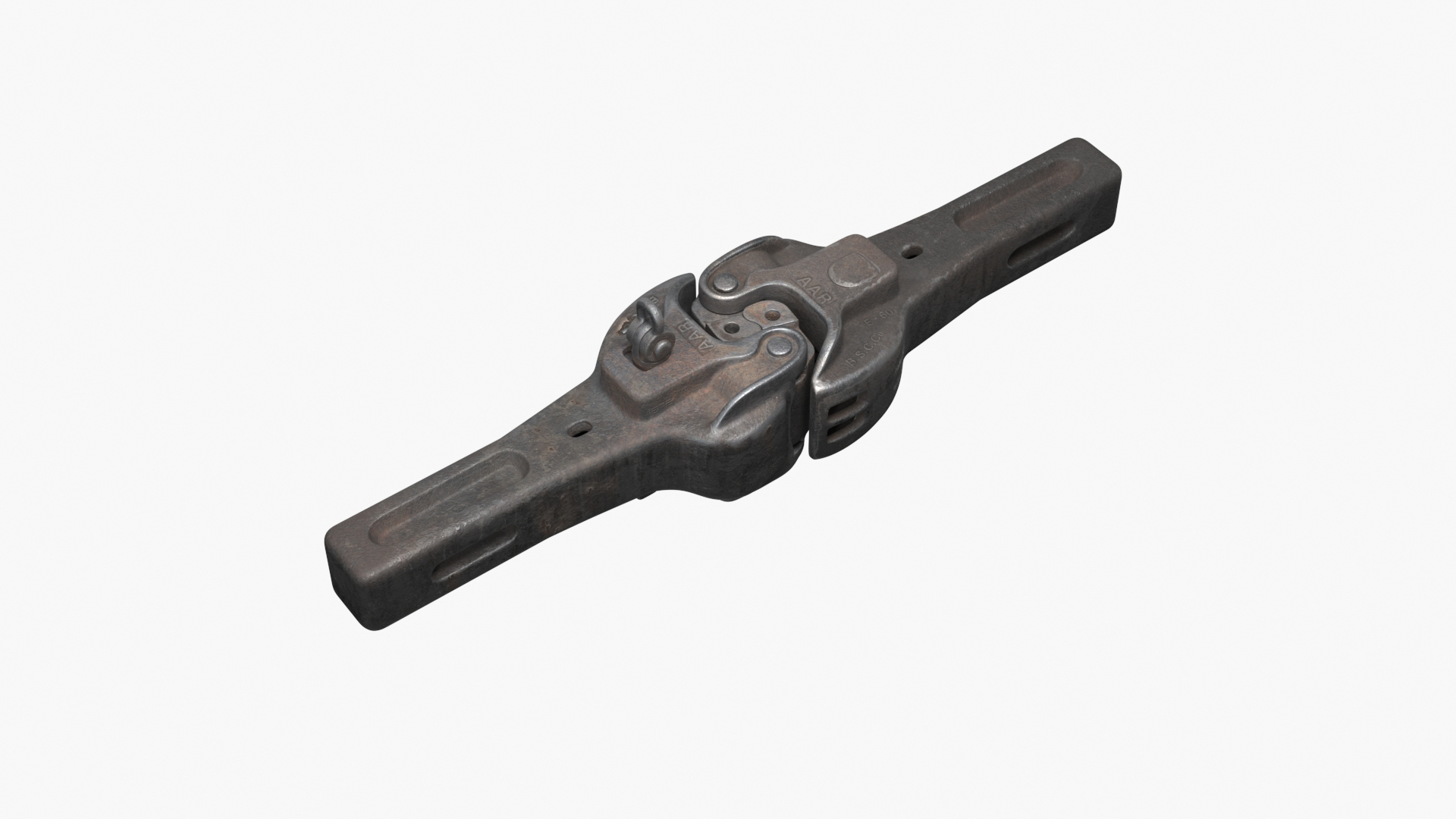 Railway Coupling Used 3D Model - TurboSquid 2307885