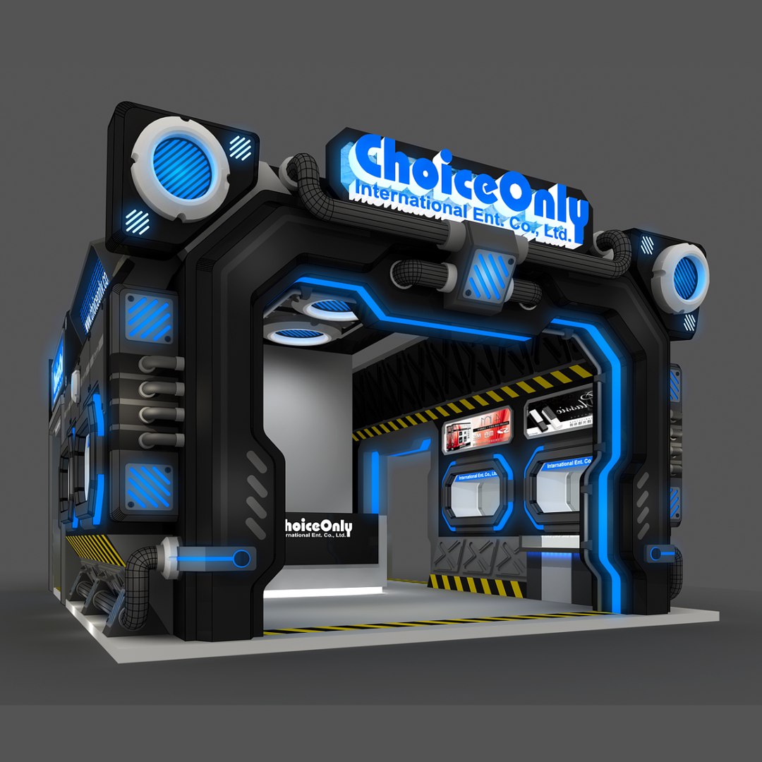 Sci-Fi Electronics-Exhibition 3D model - TurboSquid 1731737