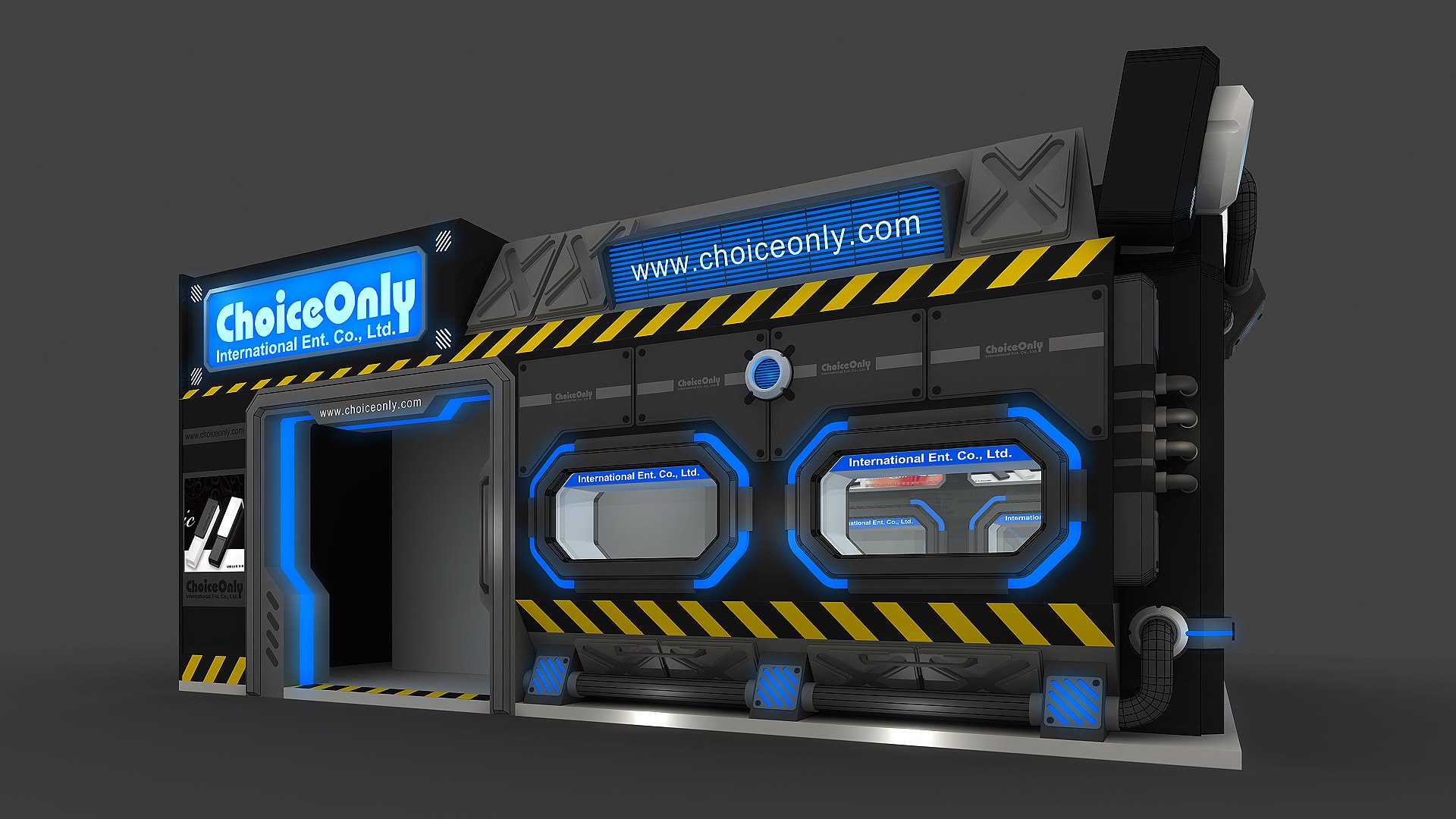 Sci-Fi Electronics-Exhibition 3D model - TurboSquid 1731737