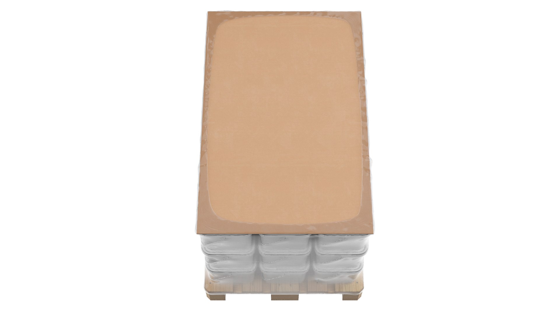 Wrapped Pallet With Buckets 3D model - TurboSquid 2040764