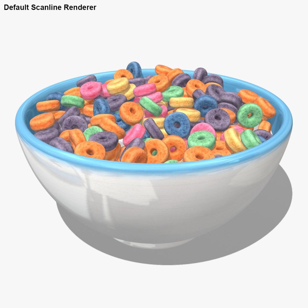 Realistic Cheerios Fruit 3d Model