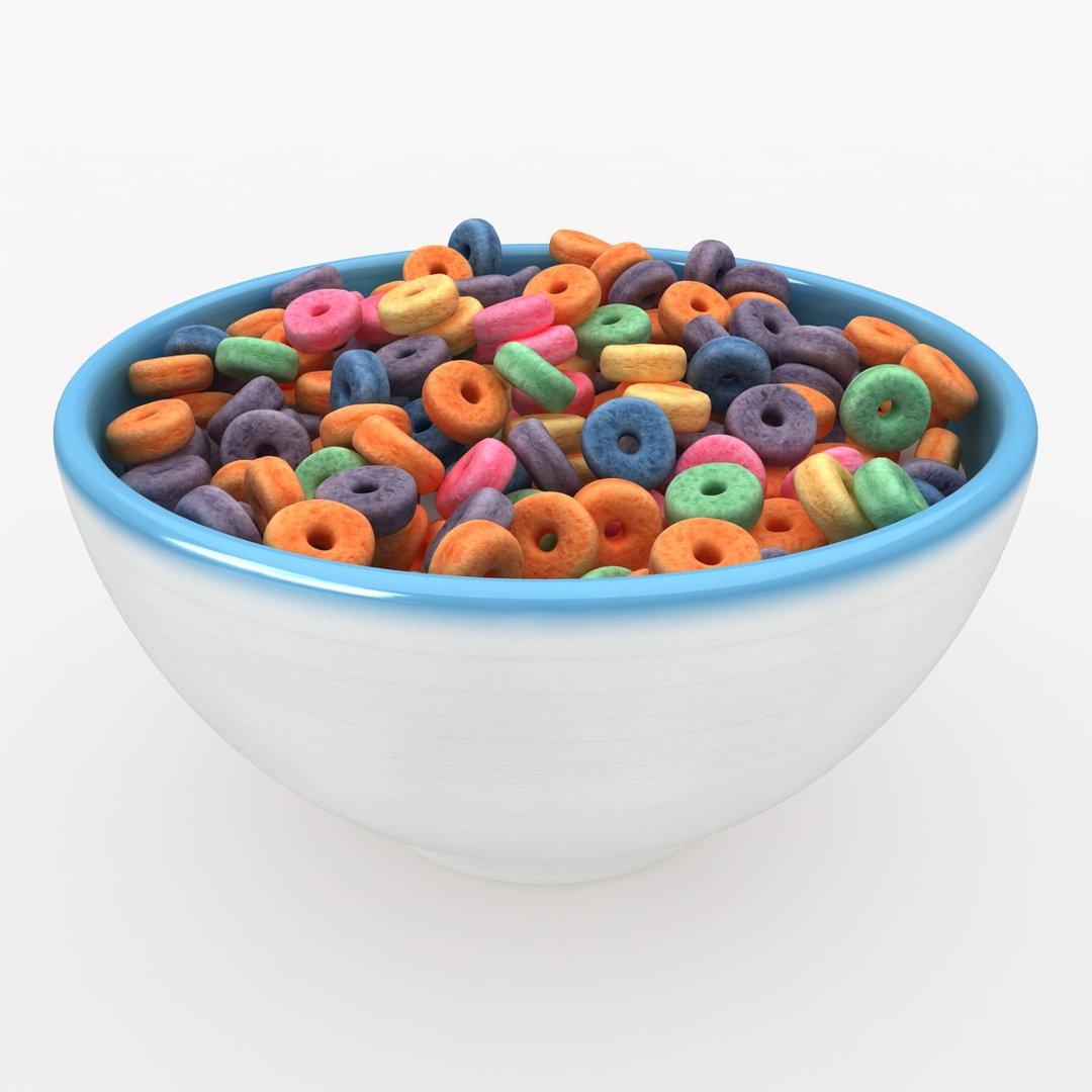 Realistic Cheerios Fruit 3d Model