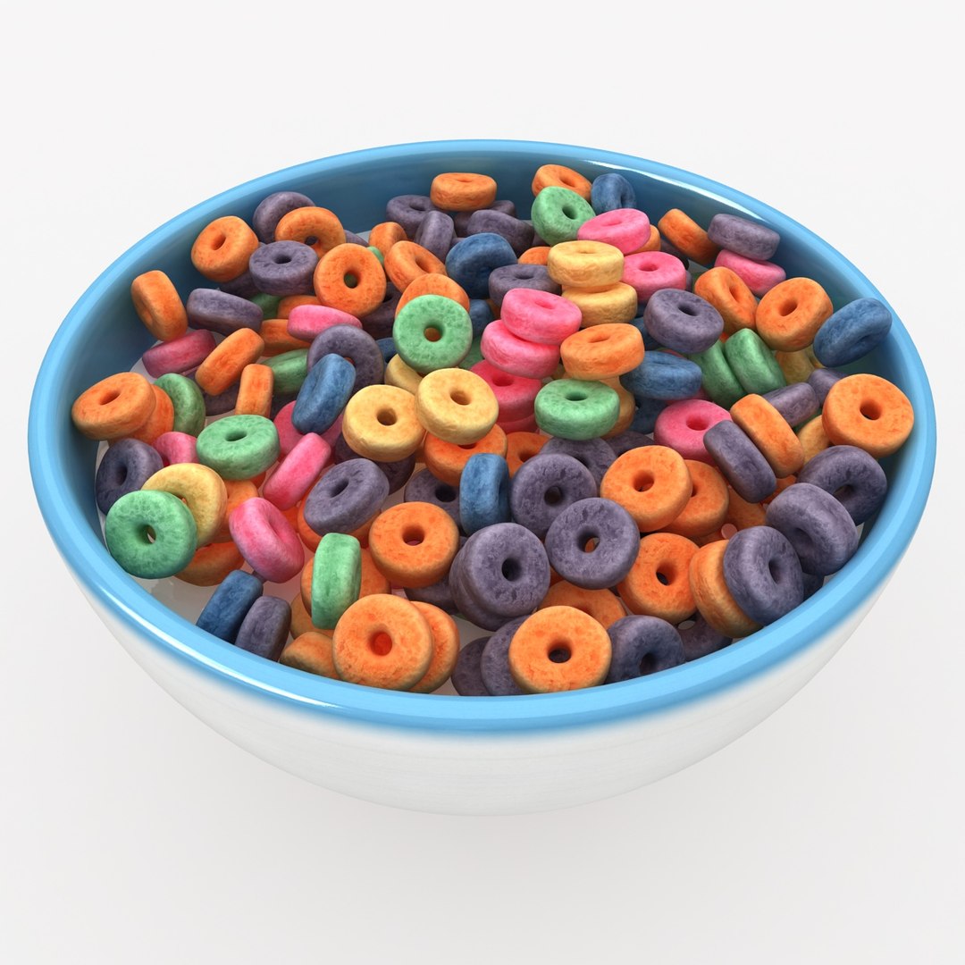 Realistic Cheerios Fruit 3d Model