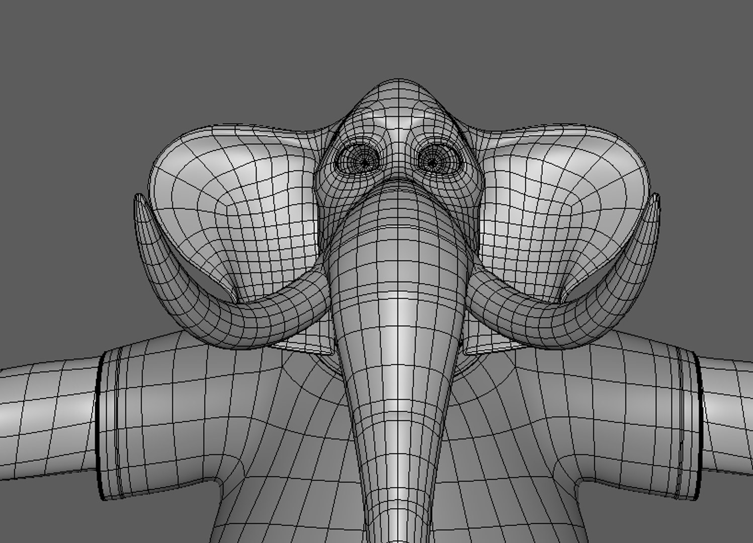 Cartoon Elephant - Base Mesh 3D - TurboSquid 2182323