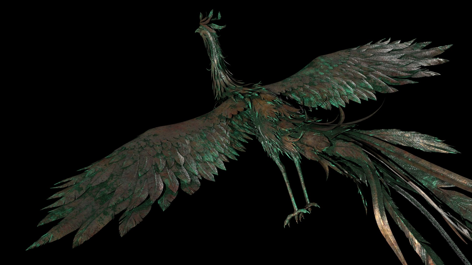 3D Phoenix Bronze Phoenix Model - TurboSquid 2398853