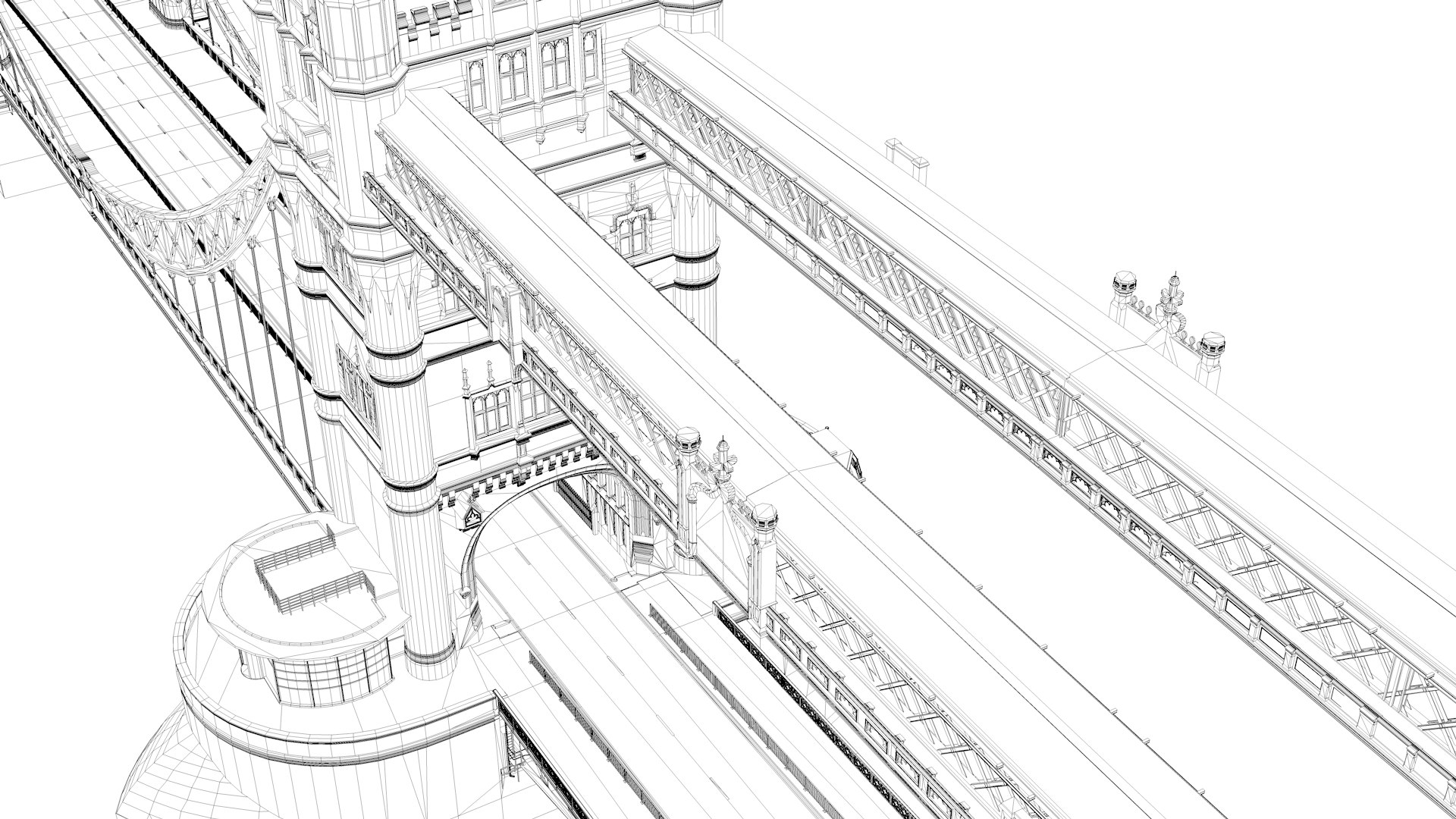 Tower Bridge London 3D Model - TurboSquid 2492221